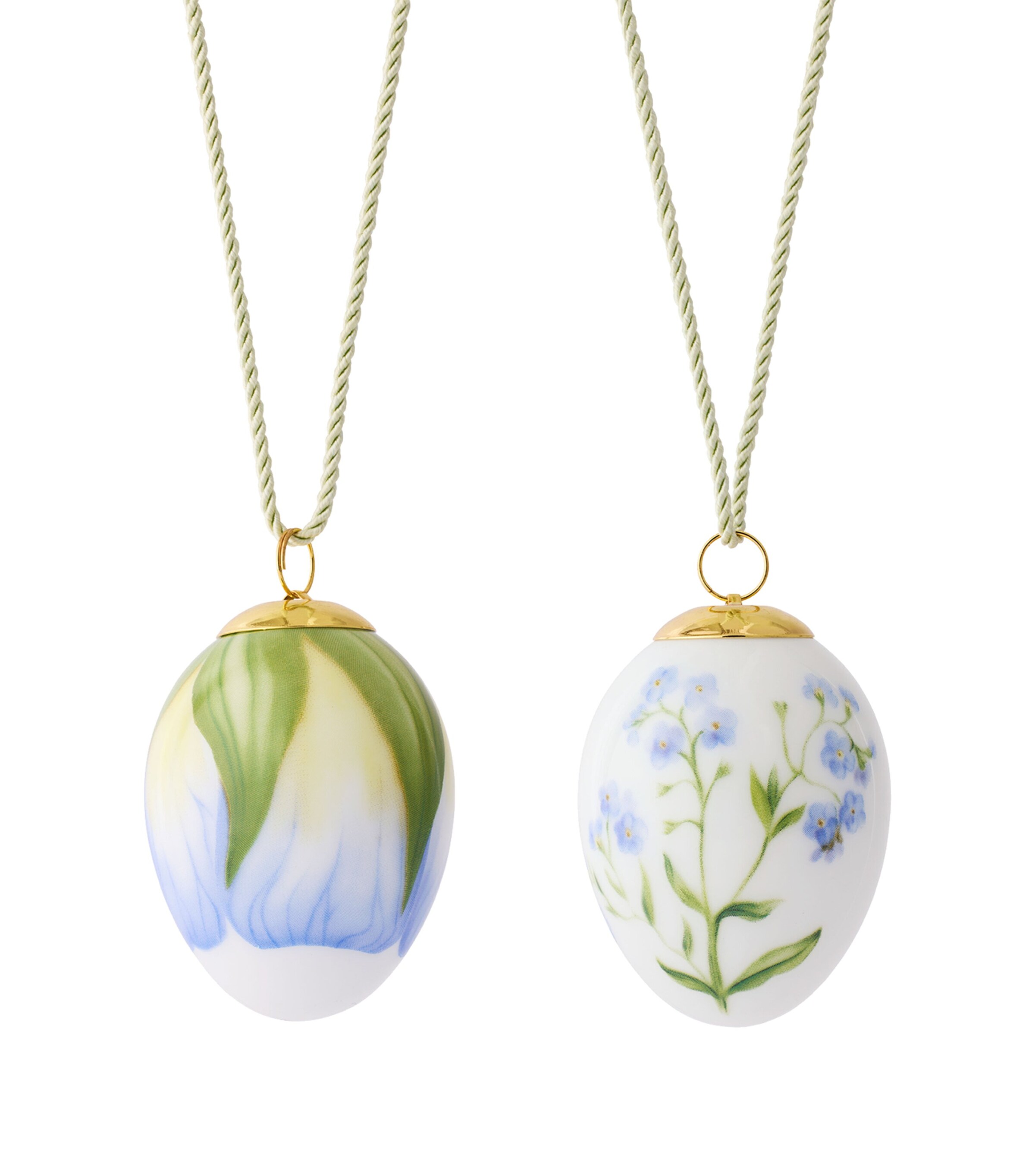 Royal Copenhagen Spring 2025 Forget-Me-Not Eggs (Set of 2) | Harrods AU