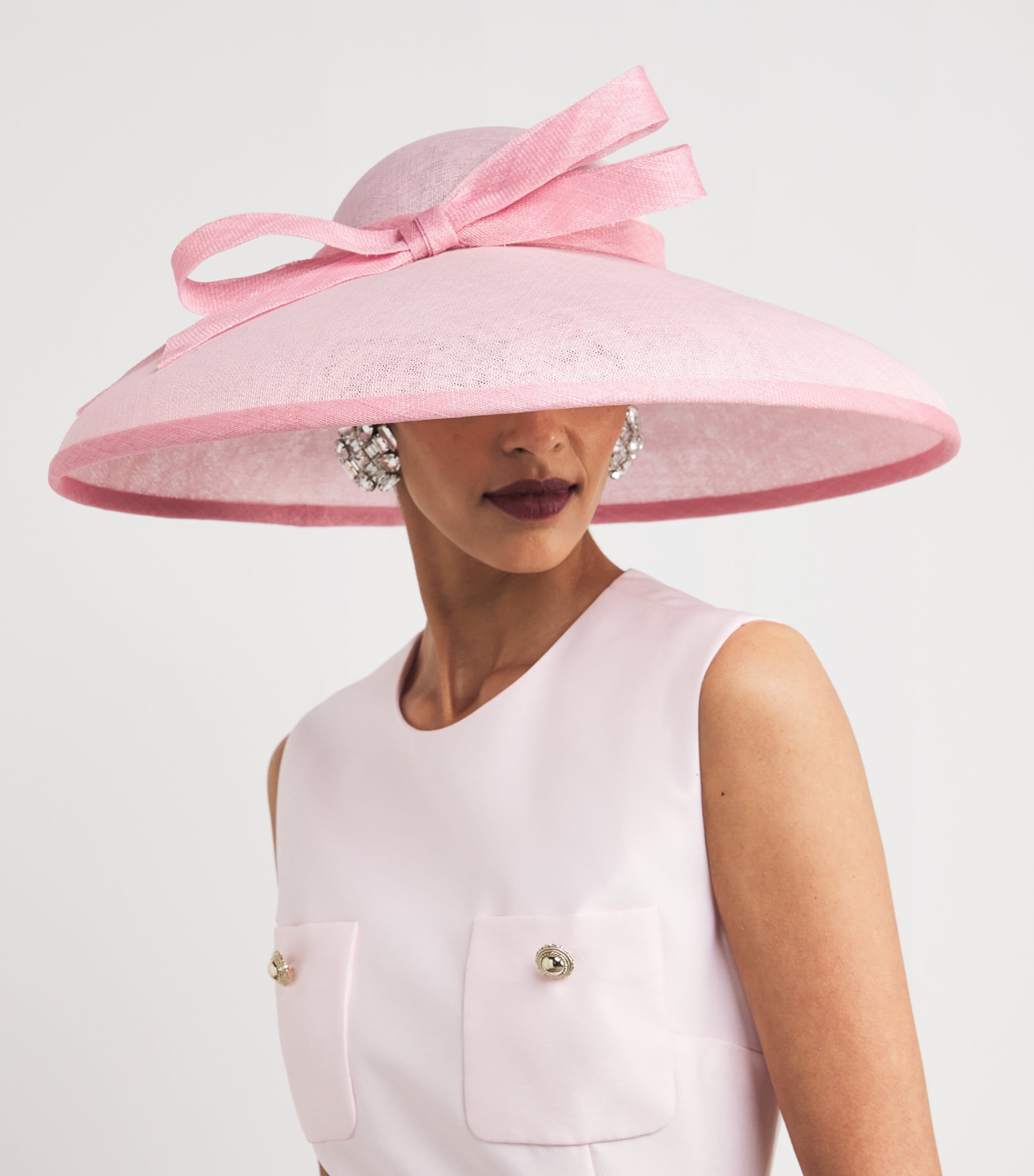 Rachel Trevor-Morgan Pink Bow-Detail Hat | Harrods UK