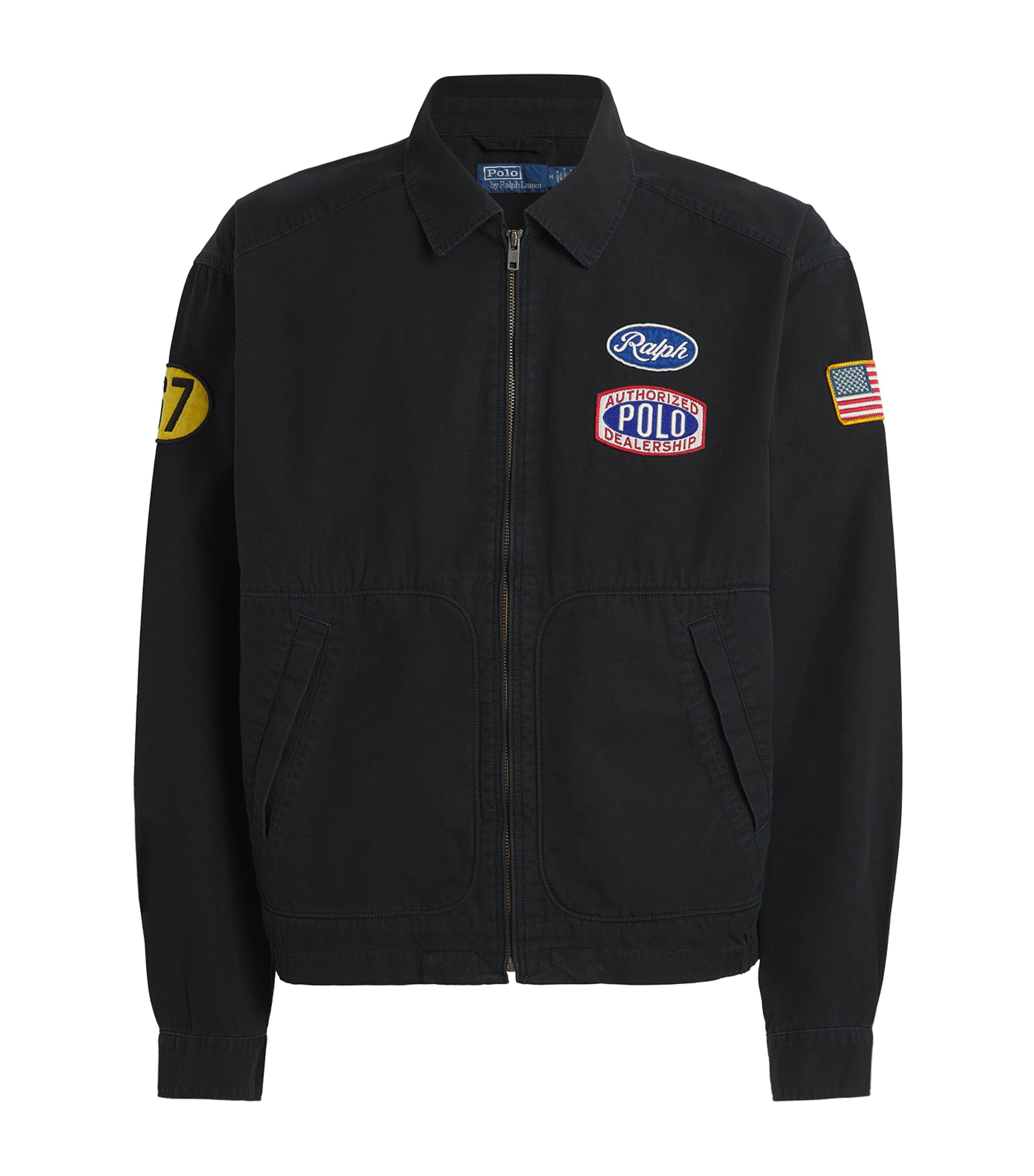 Polo Ralph Lauren Black Cotton Ralph’s Garage Jacket | Harrods UK
