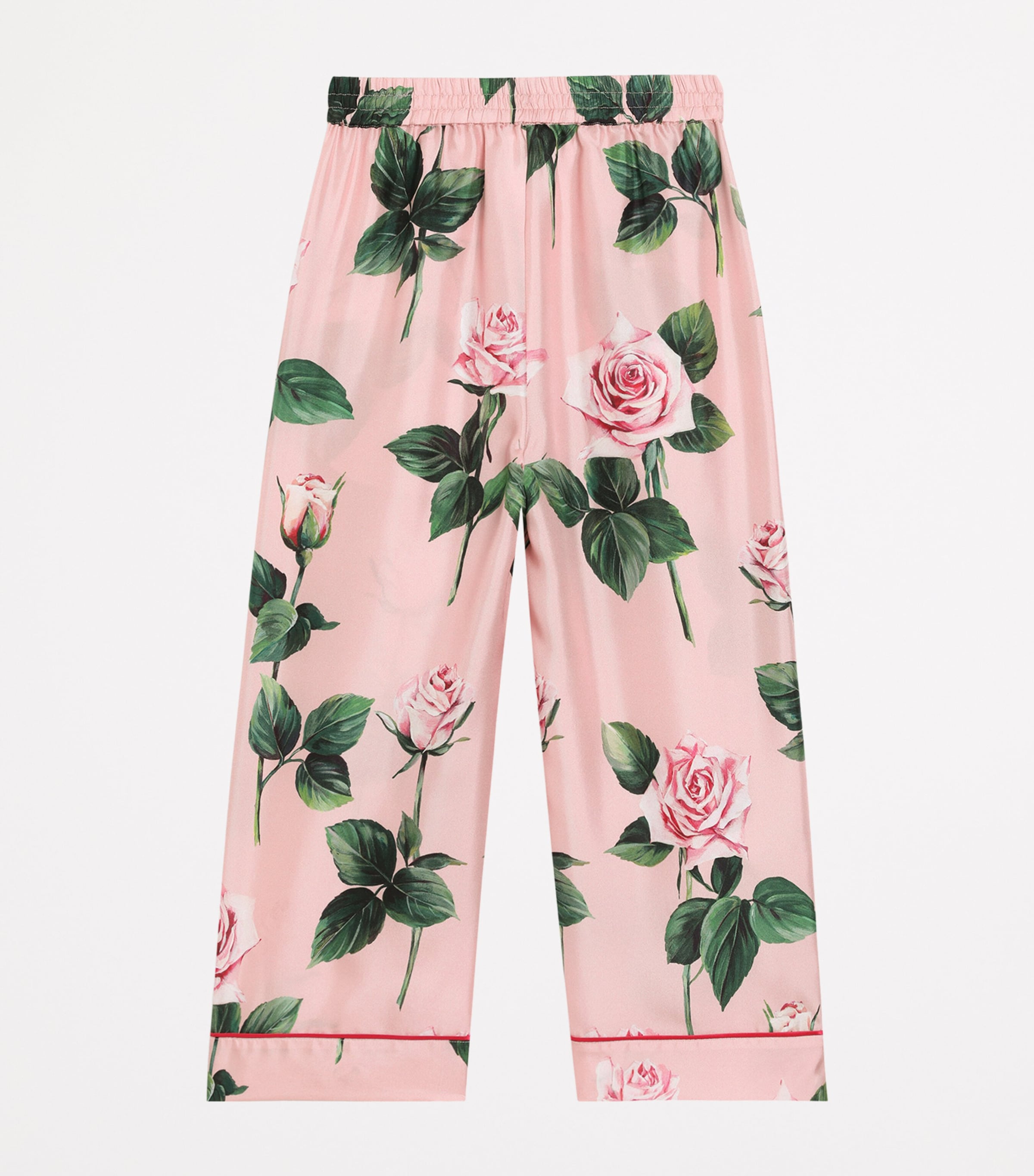 Dolce & Gabbana Kids Silk Floral Wide-Leg Trousers (8-12+ Years ...