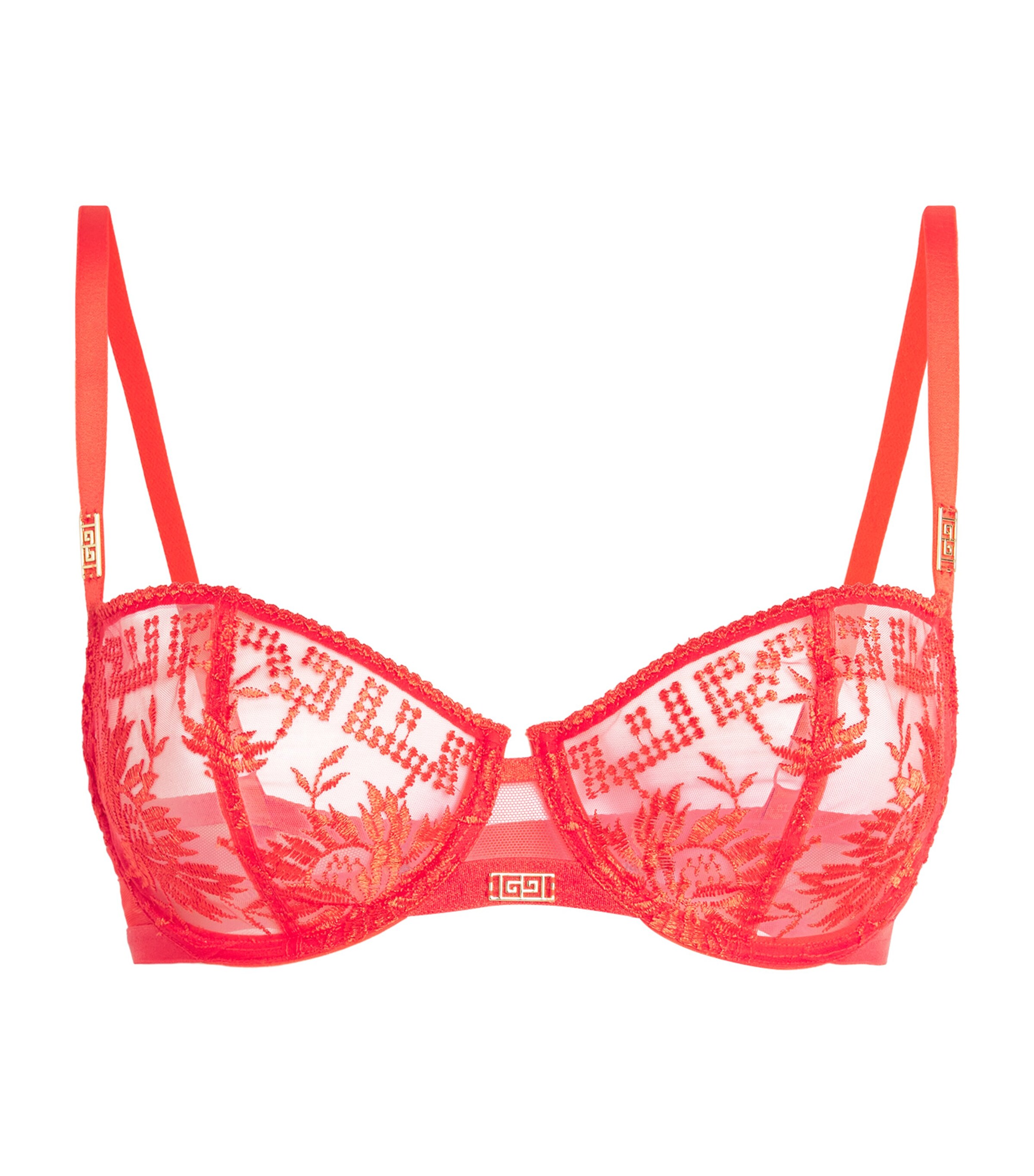Aubade Red Underwired Half-Cup Bra | Harrods CA
