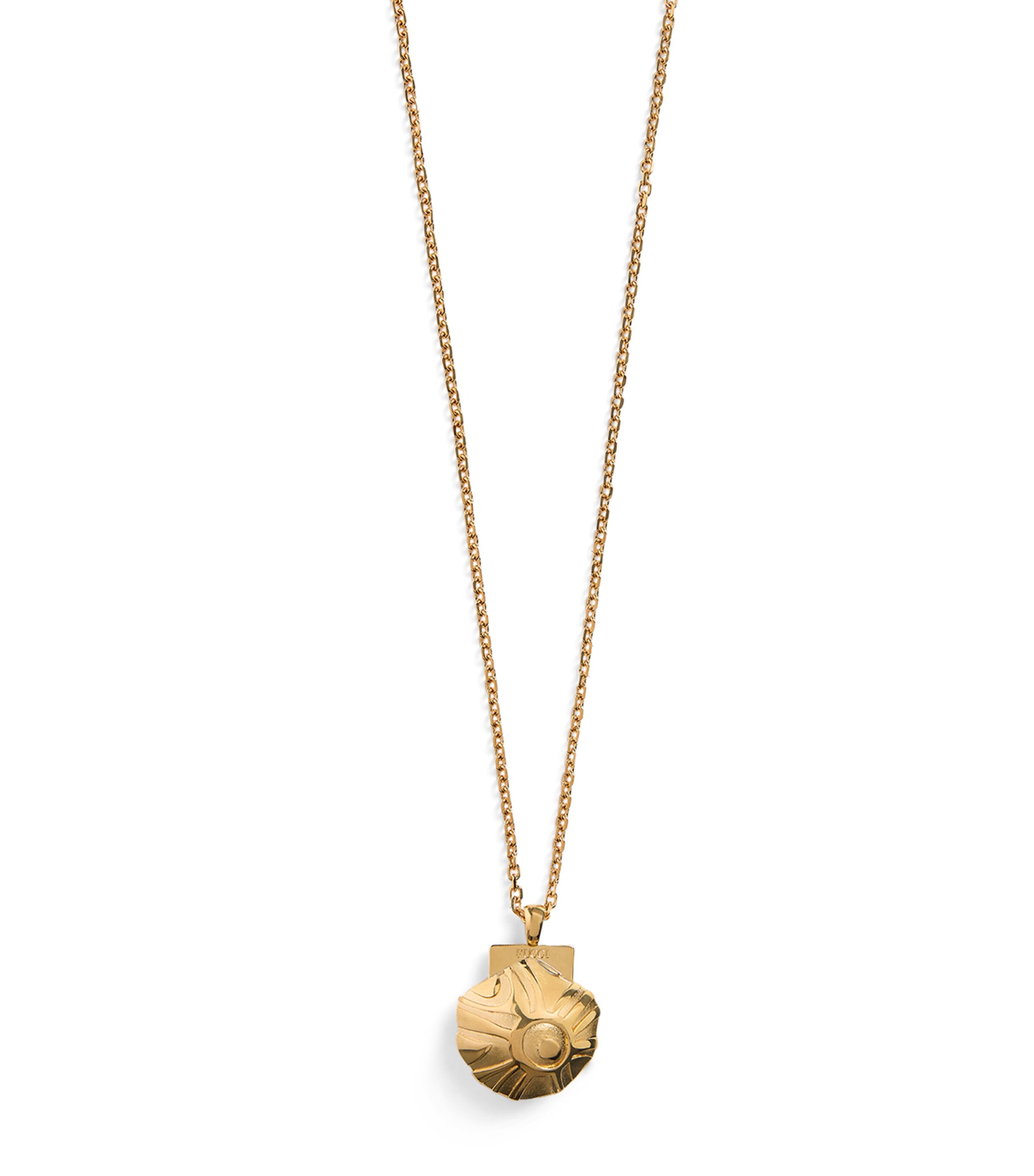Pucci Shell Locket Necklace In Gold | ModeSens