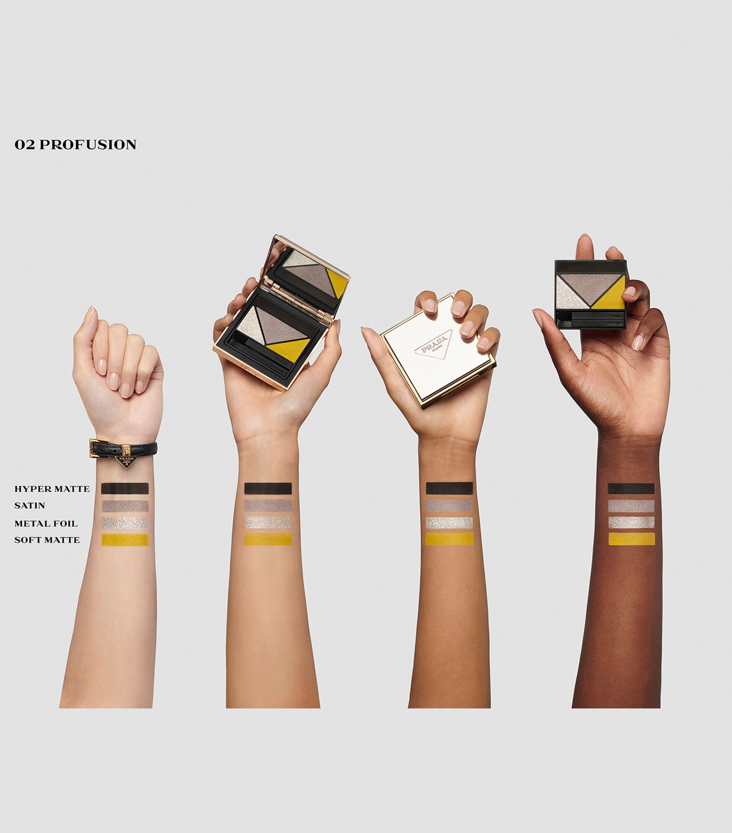 Prada Beauty Dimensions Durable Multi-Effect Eyeshadow Palette | Harrods UK