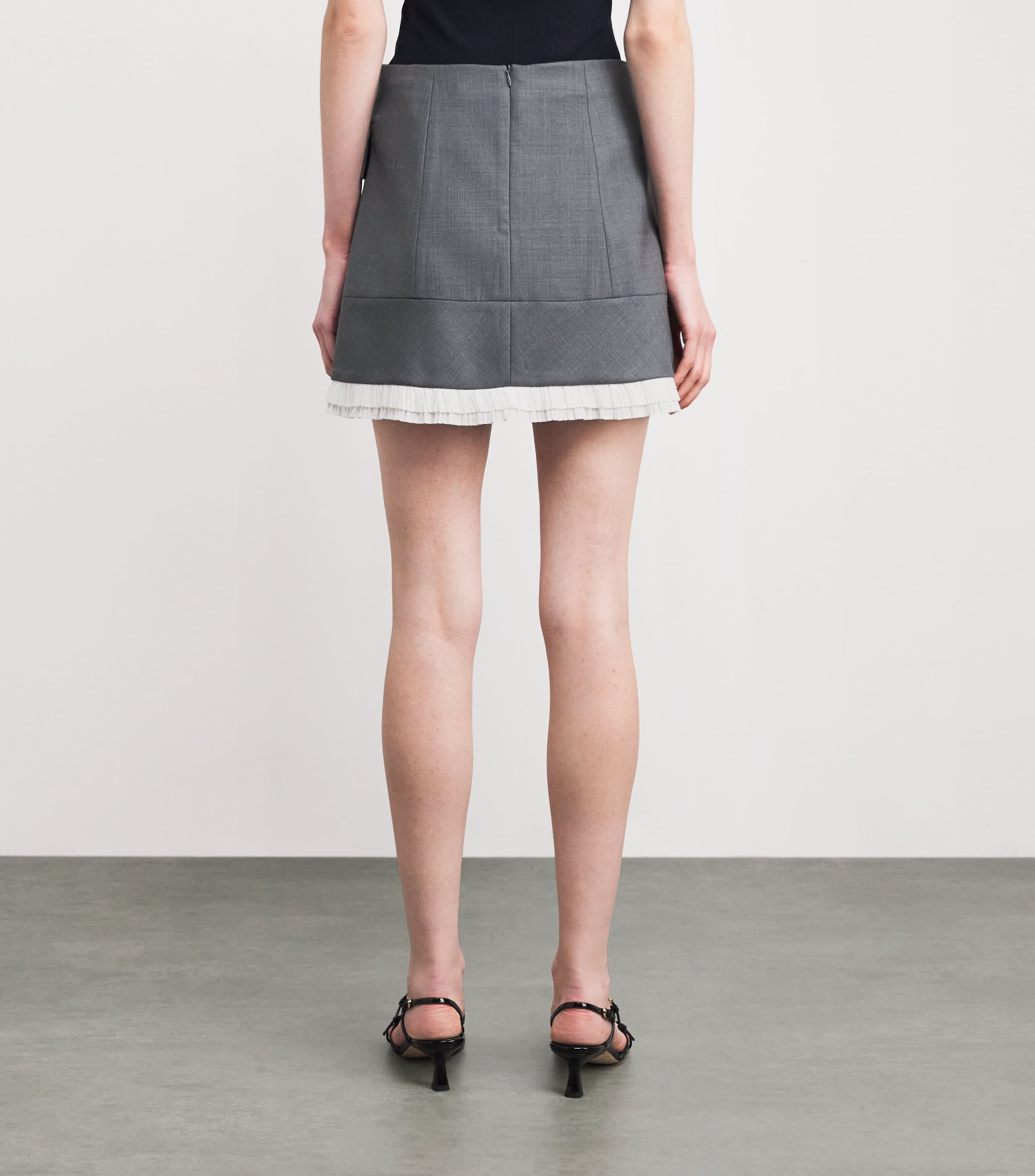 Maje Black Wool-Blend Mini Skirt | Harrods AU