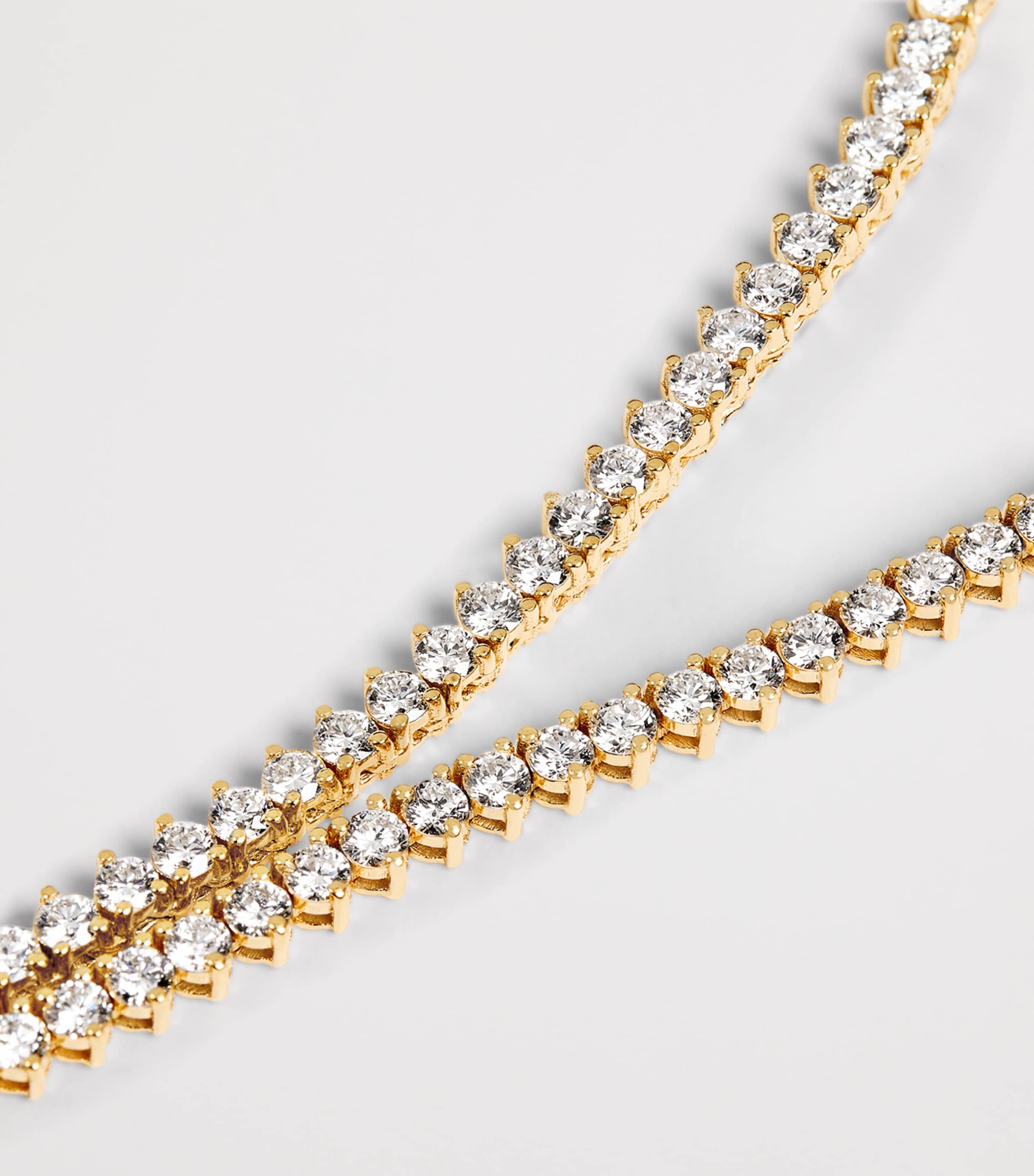 Harrods Yellow Gold and Diamond Tennis Necklace (5.25ct) | Harrods CA