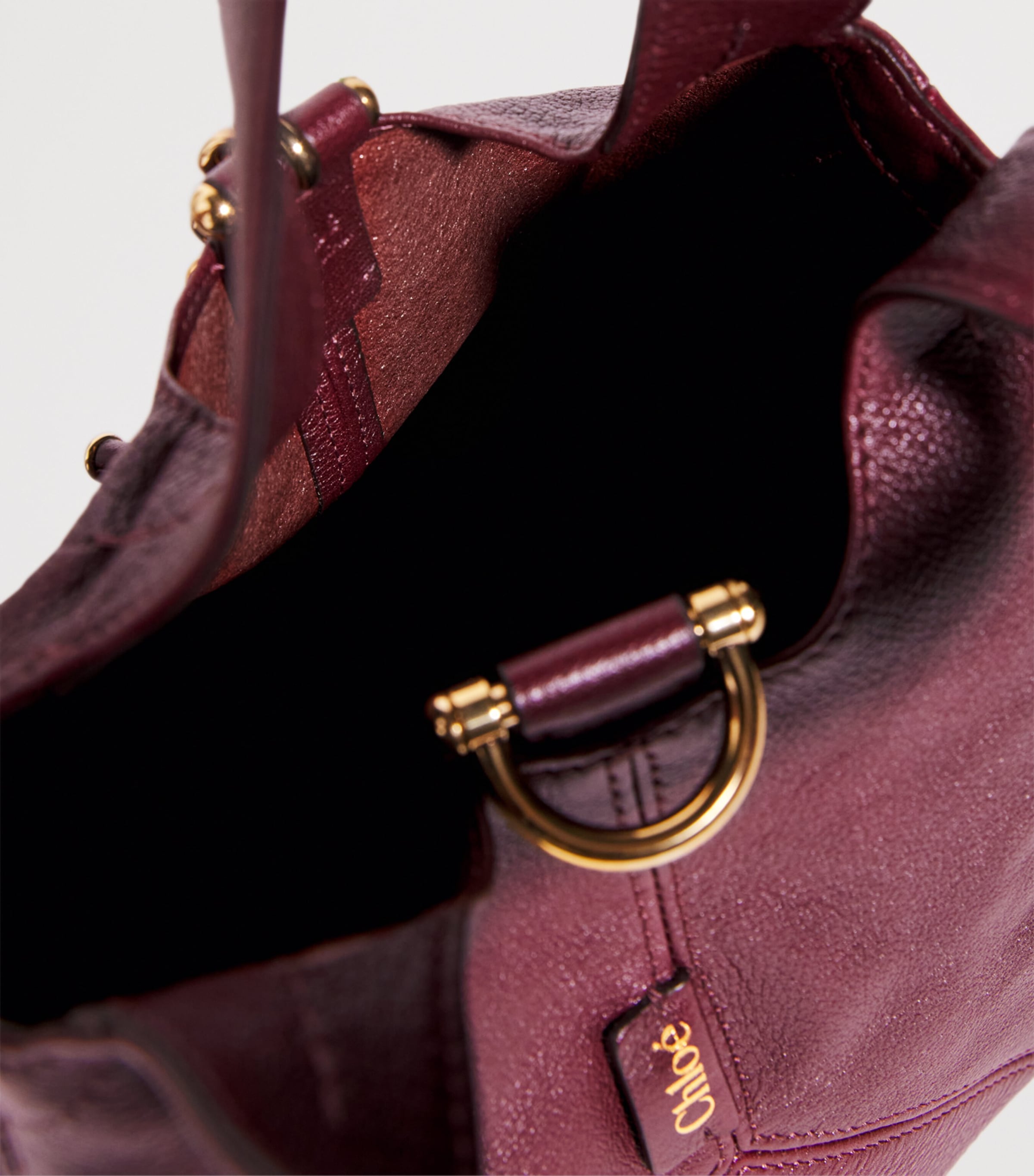 Chloé Red Small Leather Balloon Bucket Bag | Harrods IN