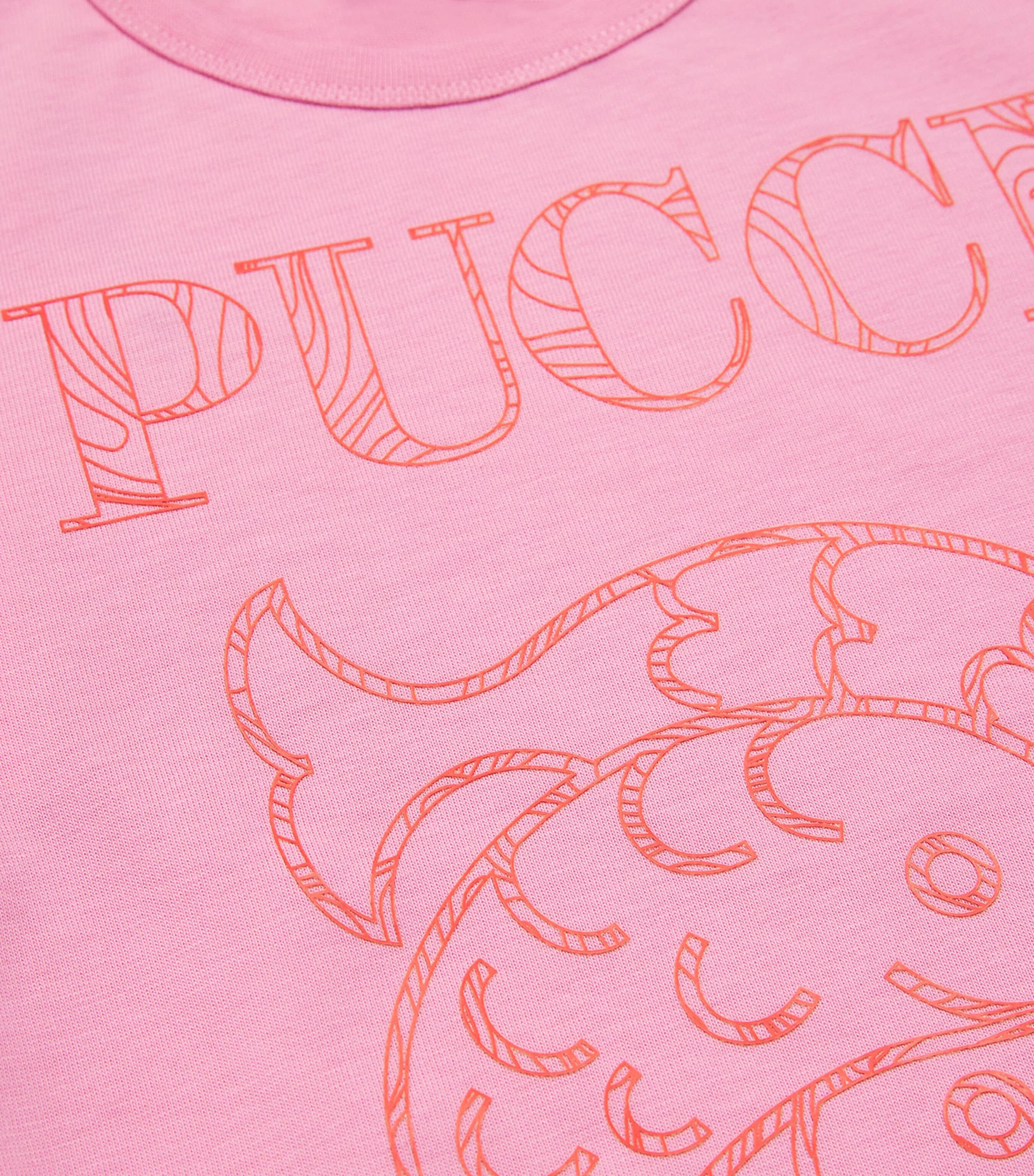 PUCCI Junior Pink Cotton Logo T-Shirt (4-14 Years) | Harrods UK