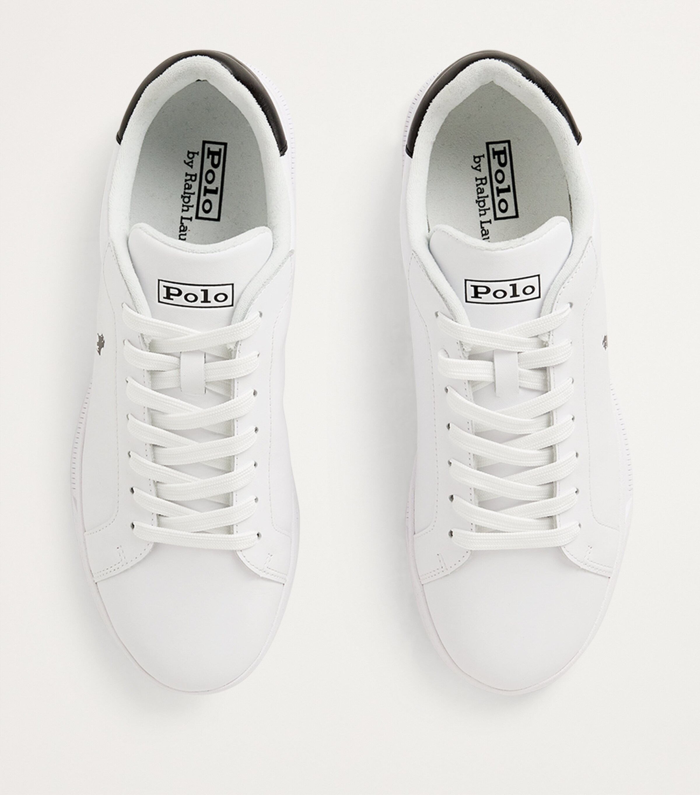 Polo Ralph Lauren Leather Heritage Court Sneakers | Harrods UK
