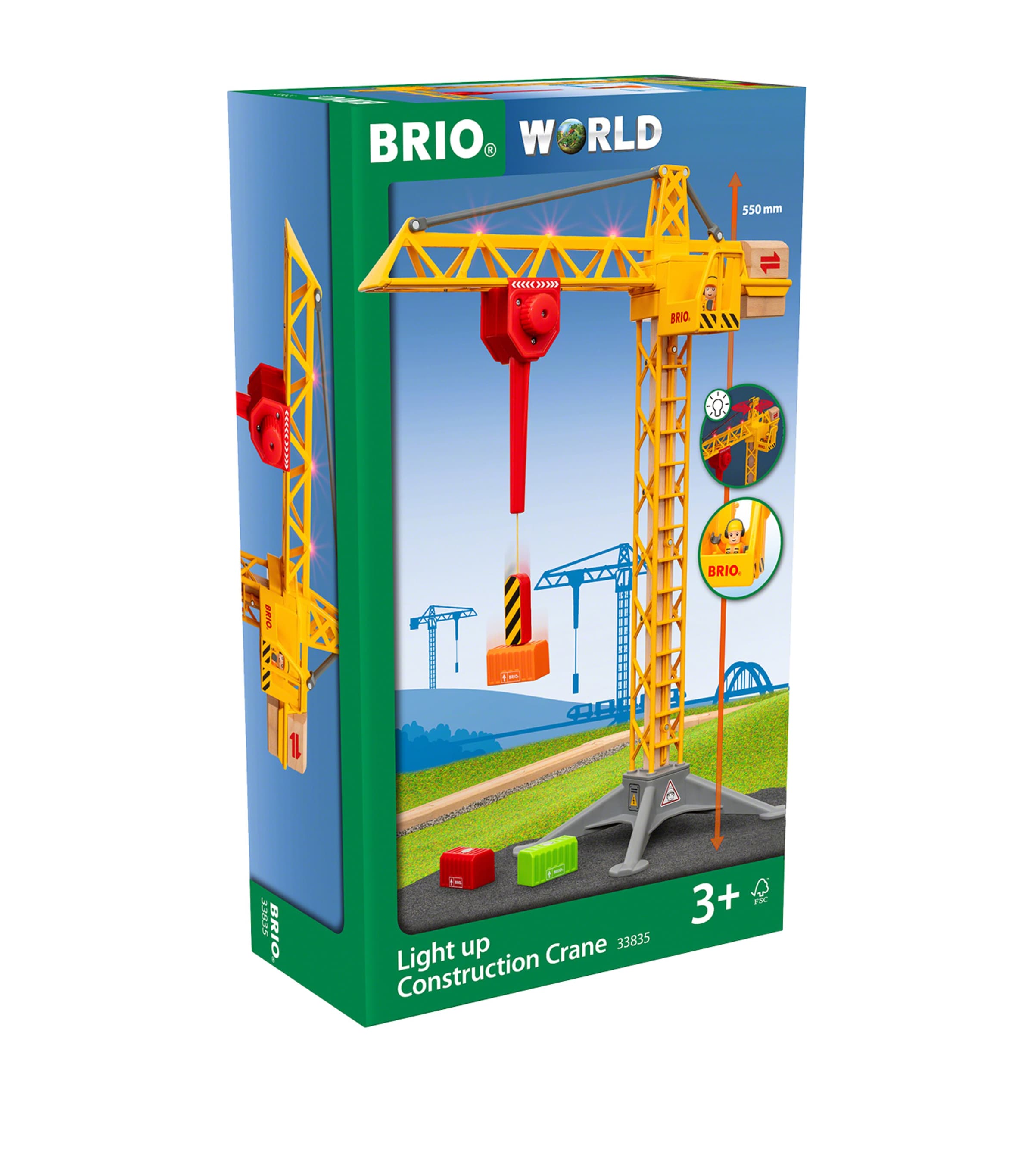 Brio Light-Up Construction Crane | Harrods UK