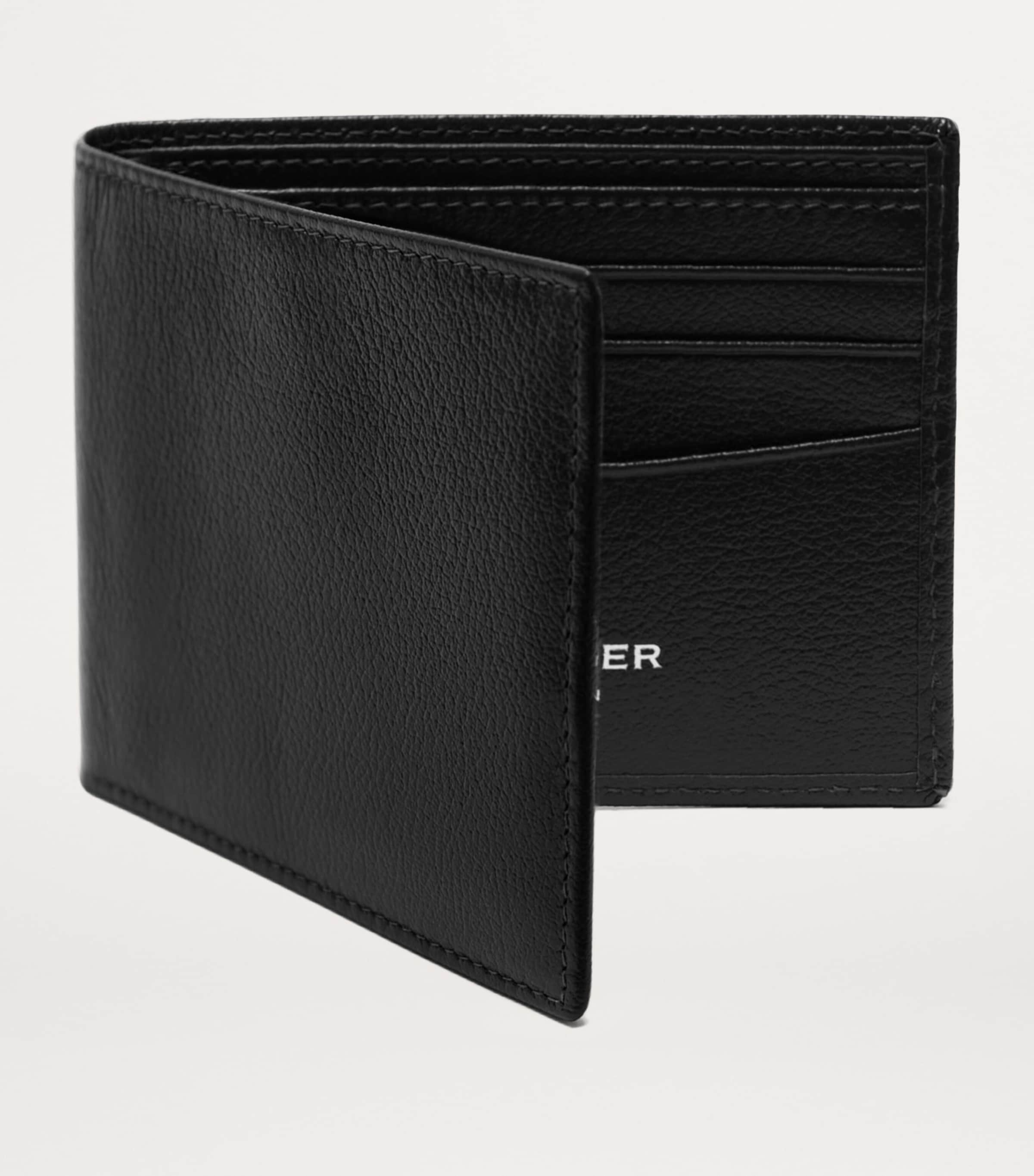 Ettinger Black 6-Slot Capra Bifold Wallet | Harrods US