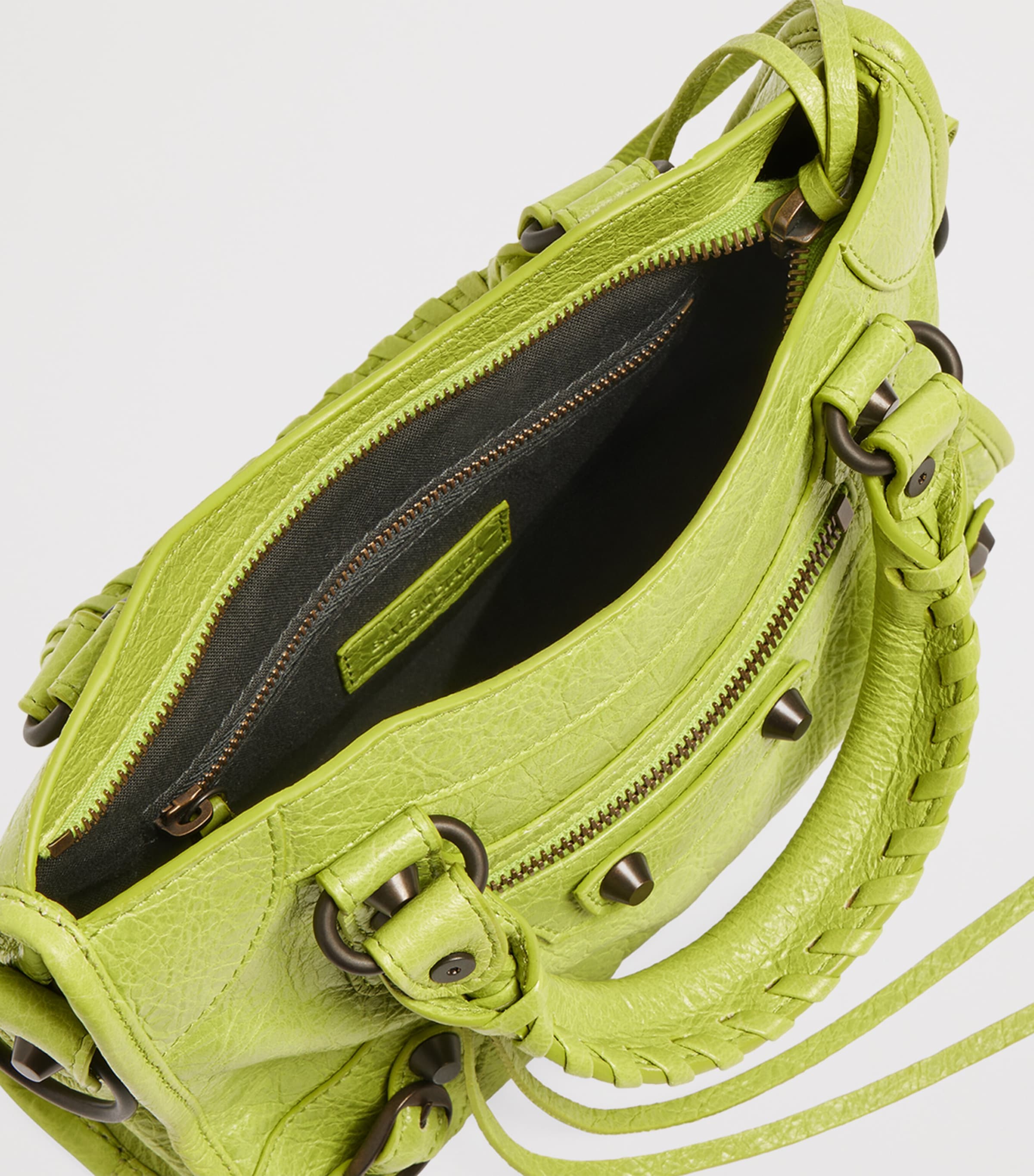 Balenciaga Yellow Mini Lambskin Le City Top-Handle Bag | Harrods FR