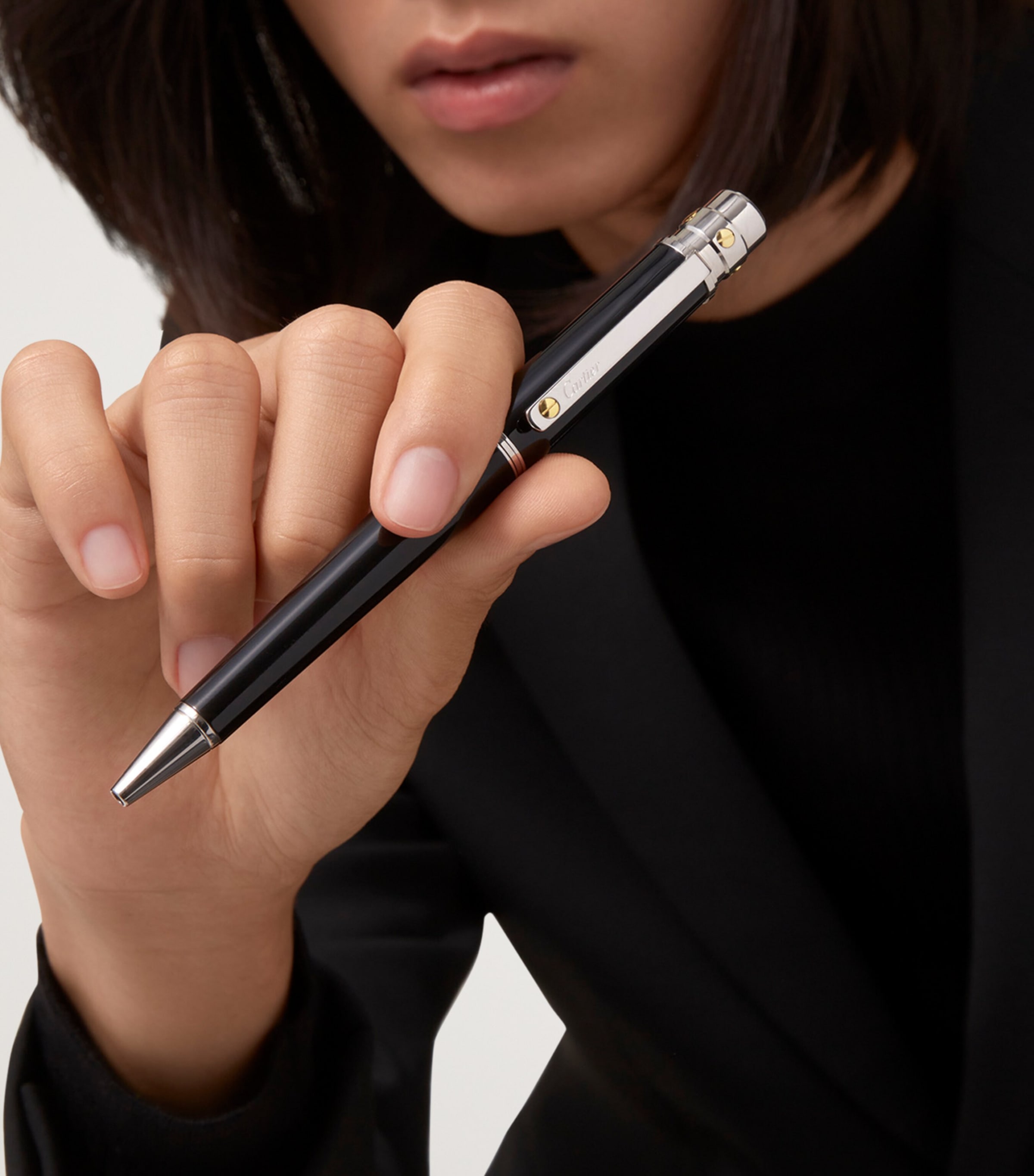 Cartier Santos de Cartier Ballpoint Pen | Harrods UK