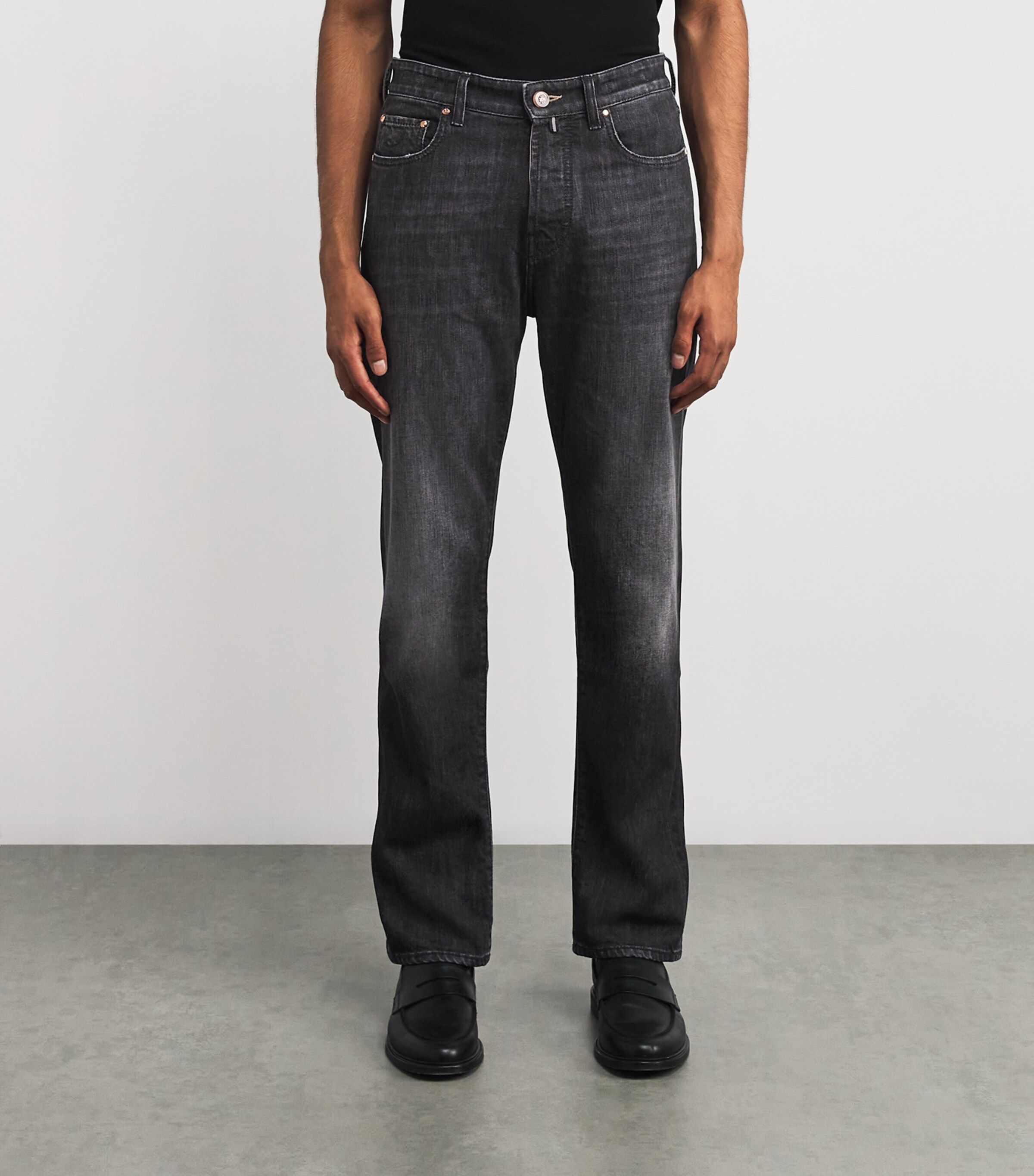JACOB COHËN Grey Edo Straight Jeans | Harrods UK