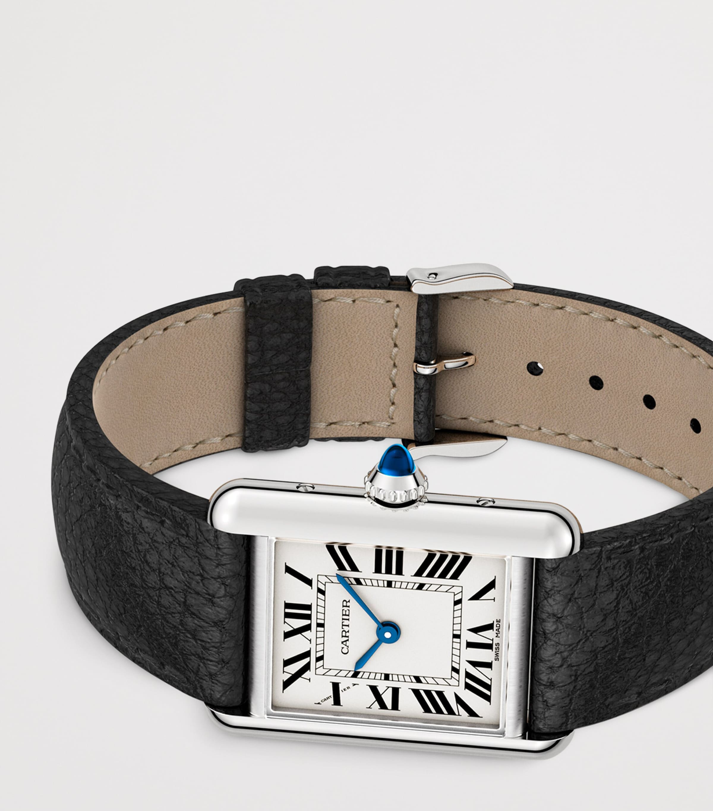 Cartier Small Steel Tank Must Watch 22mm | Harrods UK