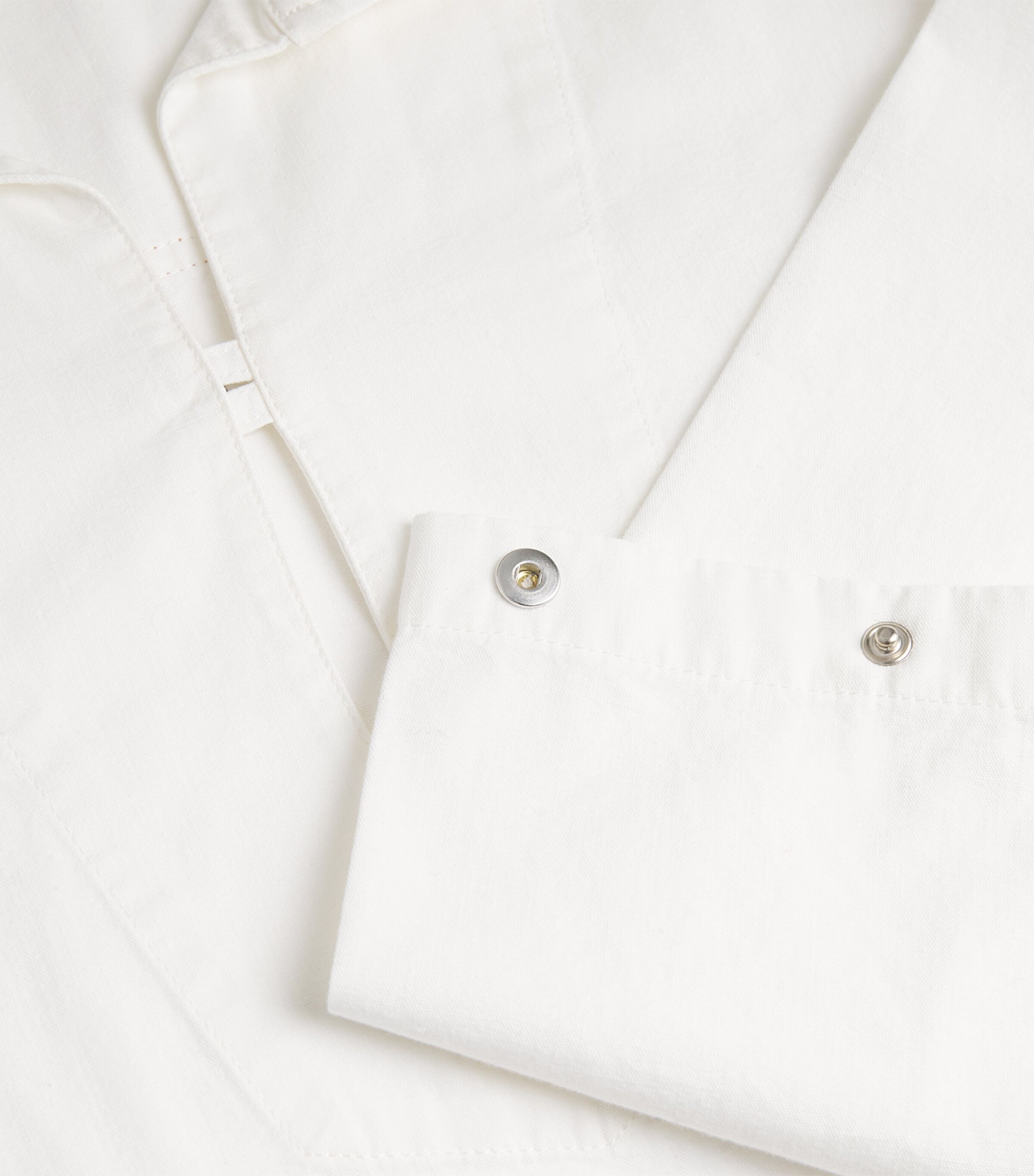 Victoria Beckham White Cotton Tab-Detail Top | Harrods HK