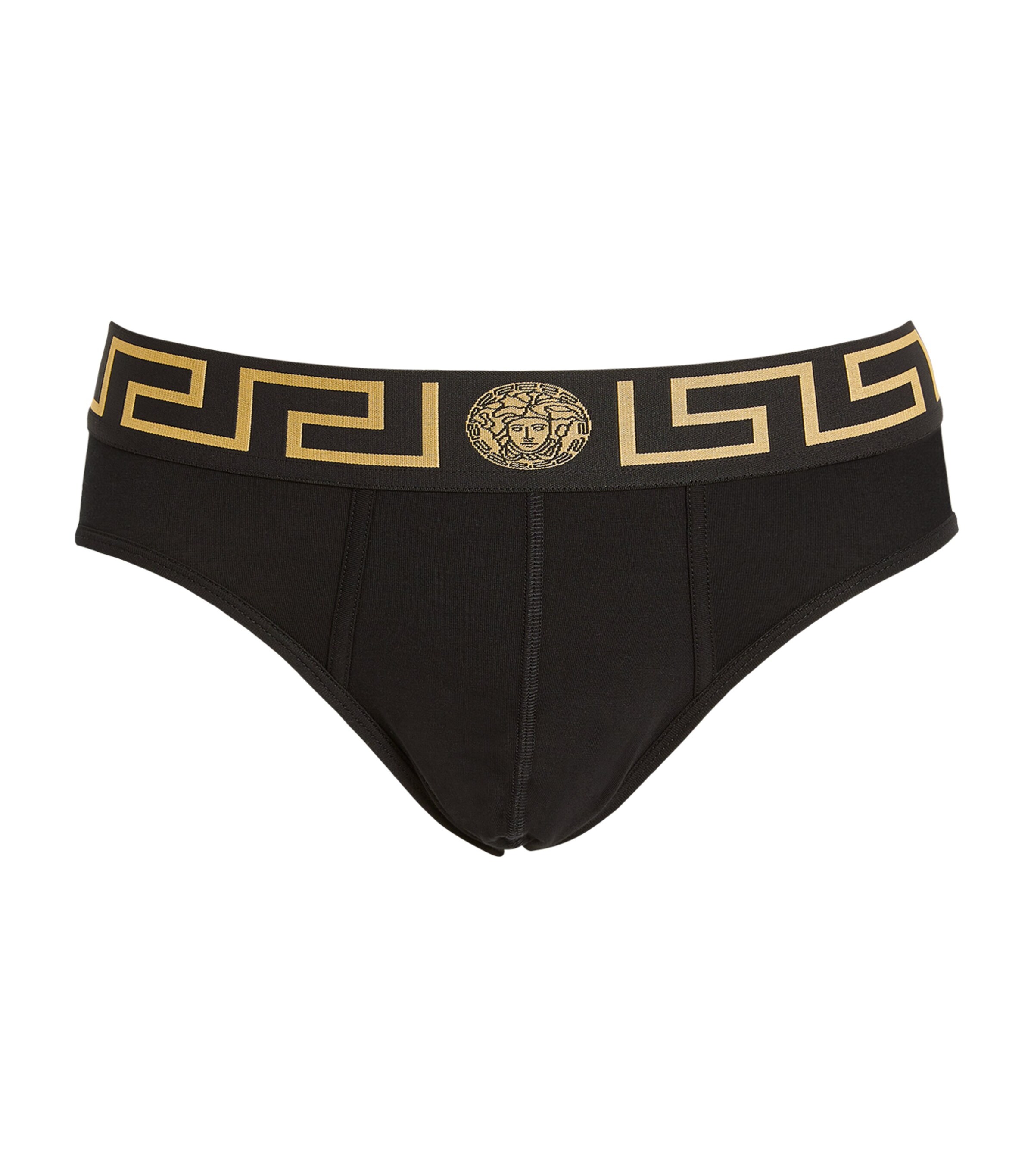 Versace Iconic Greca Briefs (Pack of 3) | Harrods US