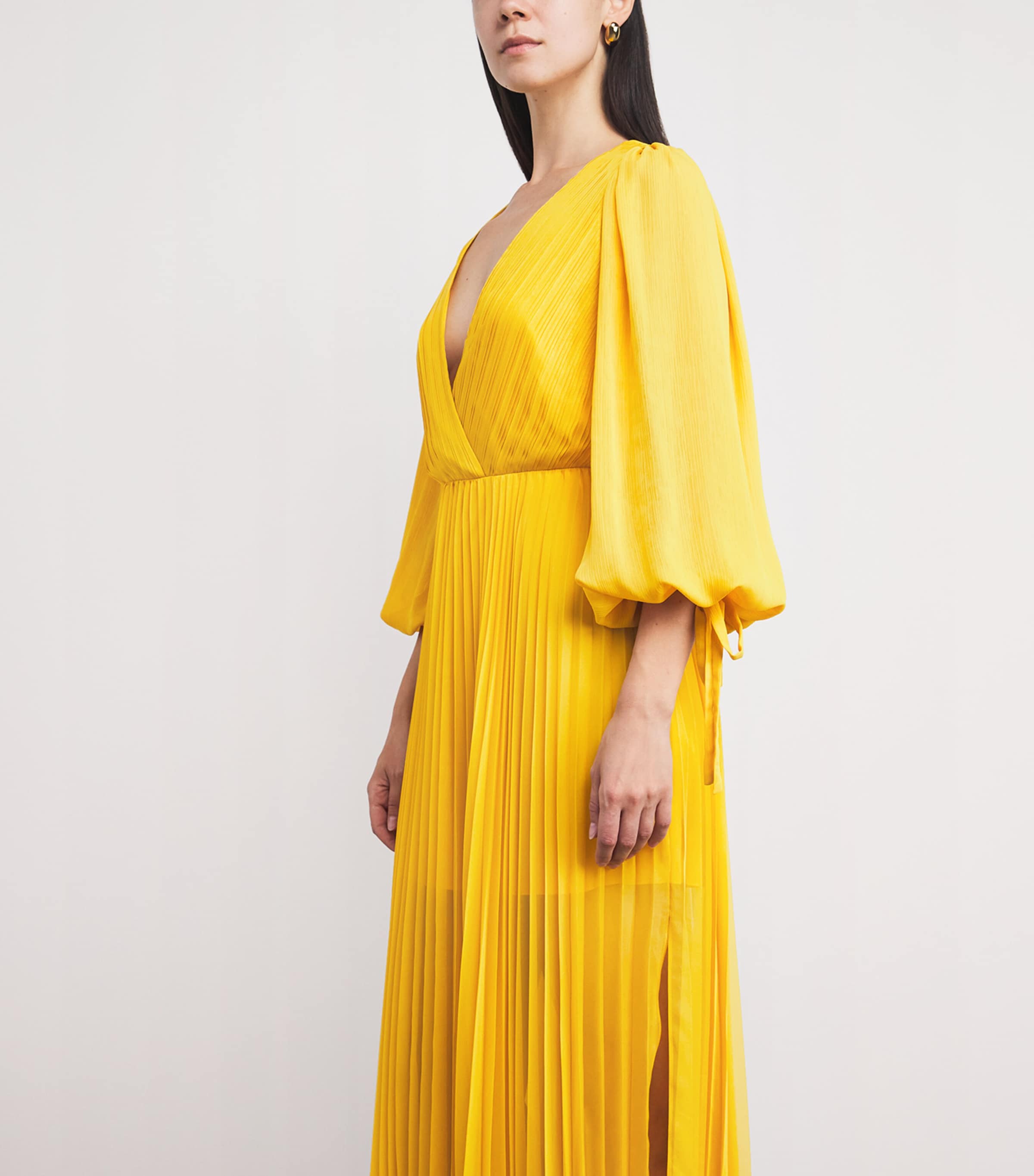 Alice+Olivia Nya Pleated Maxi Dress | Harrods AE