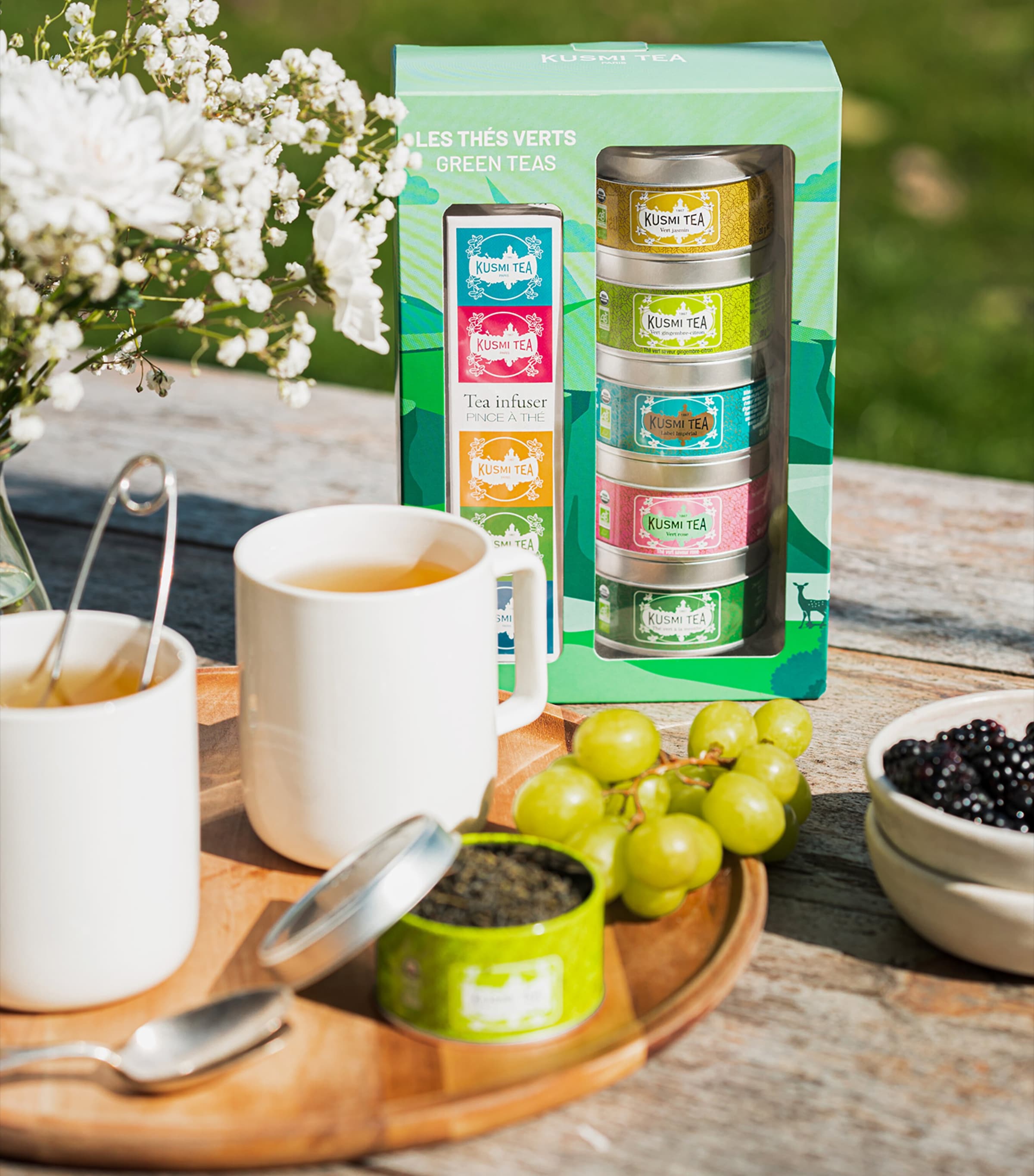 Kusmi Organic Green Tea Gift Set | Harrods US