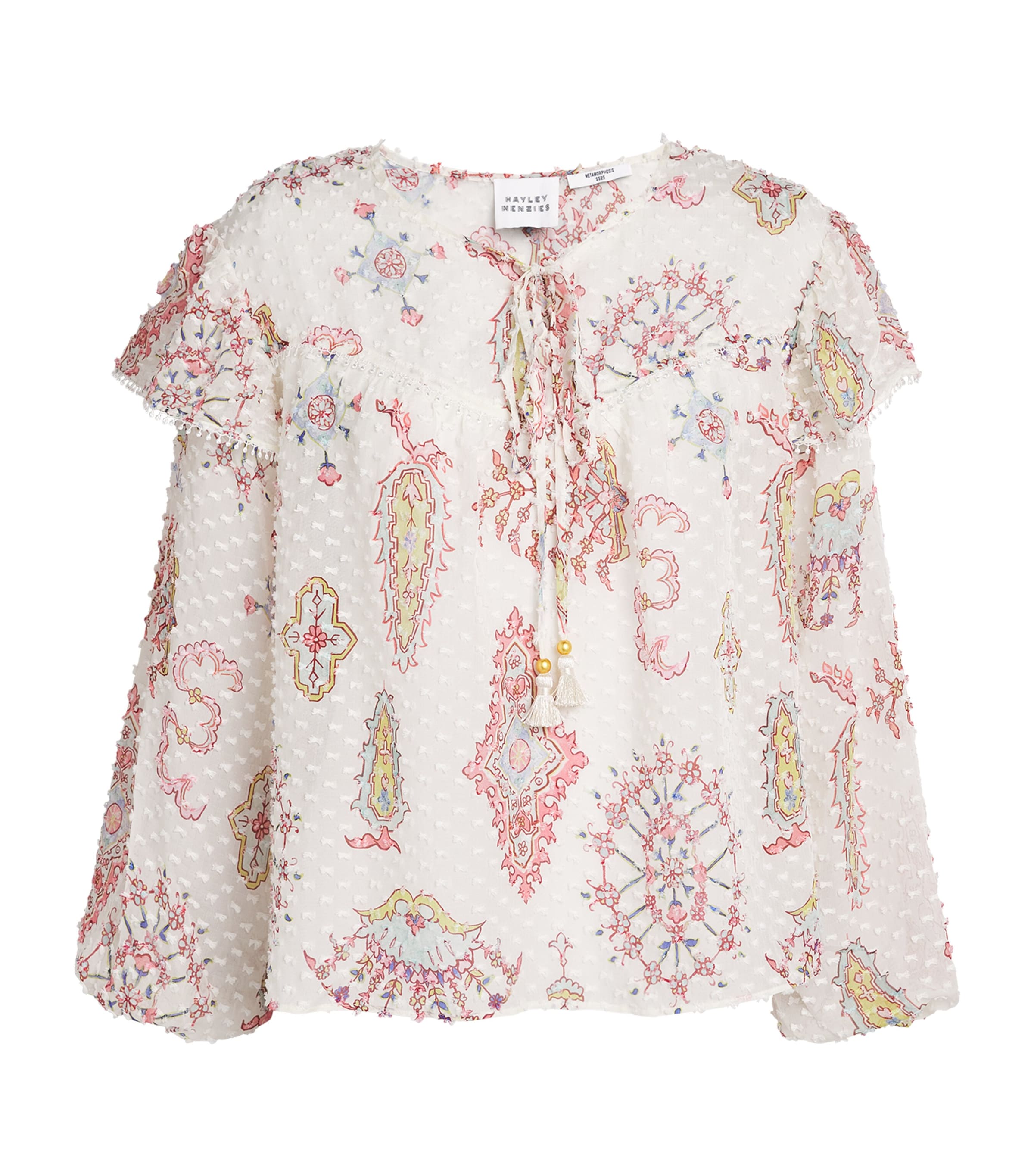 Hayley Menzies Multi Silk-Cotton Dylan Blouse | Harrods UK