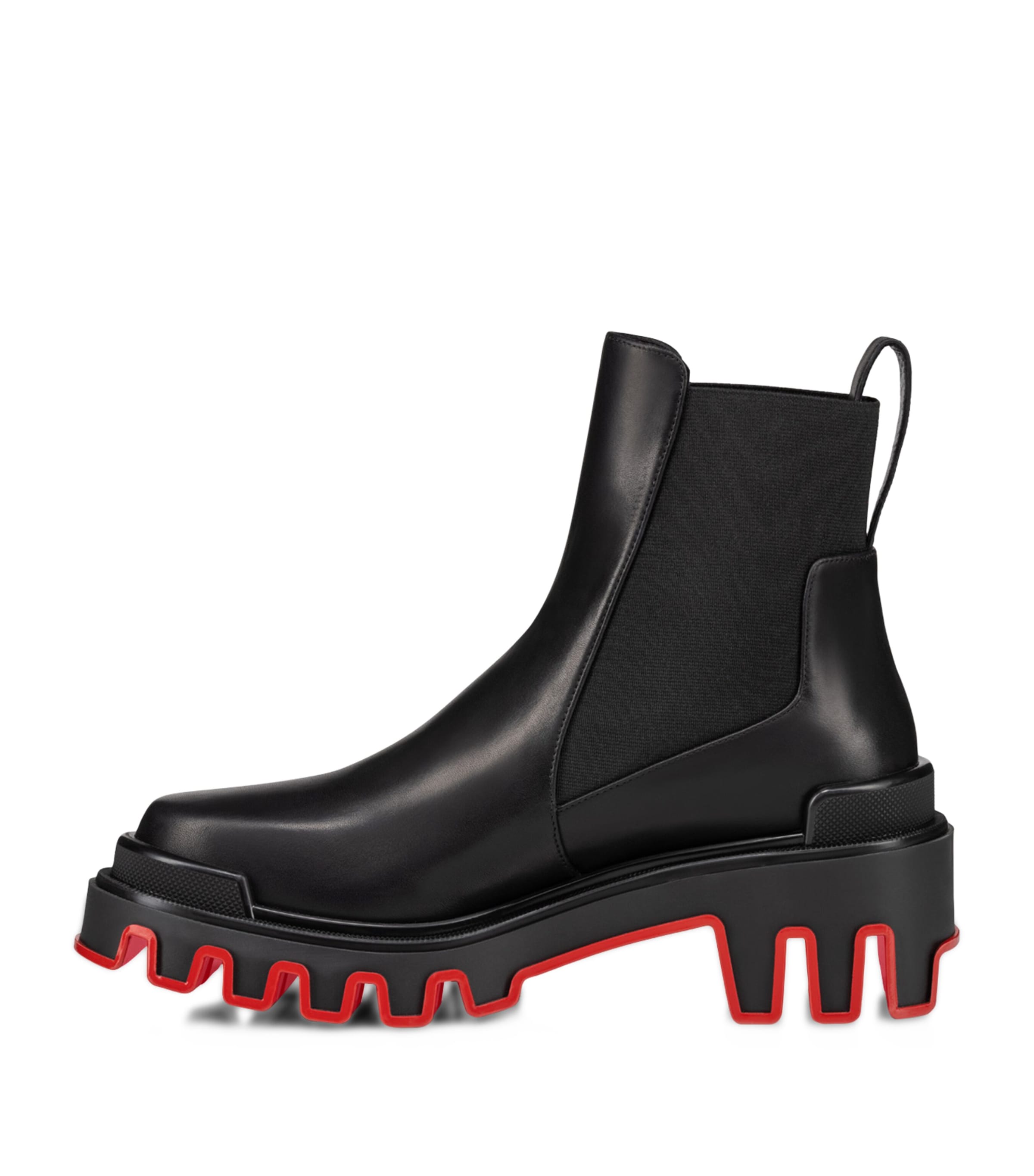 Christian Louboutin Black Marchacroche Dune Leather Boots | Harrods UK