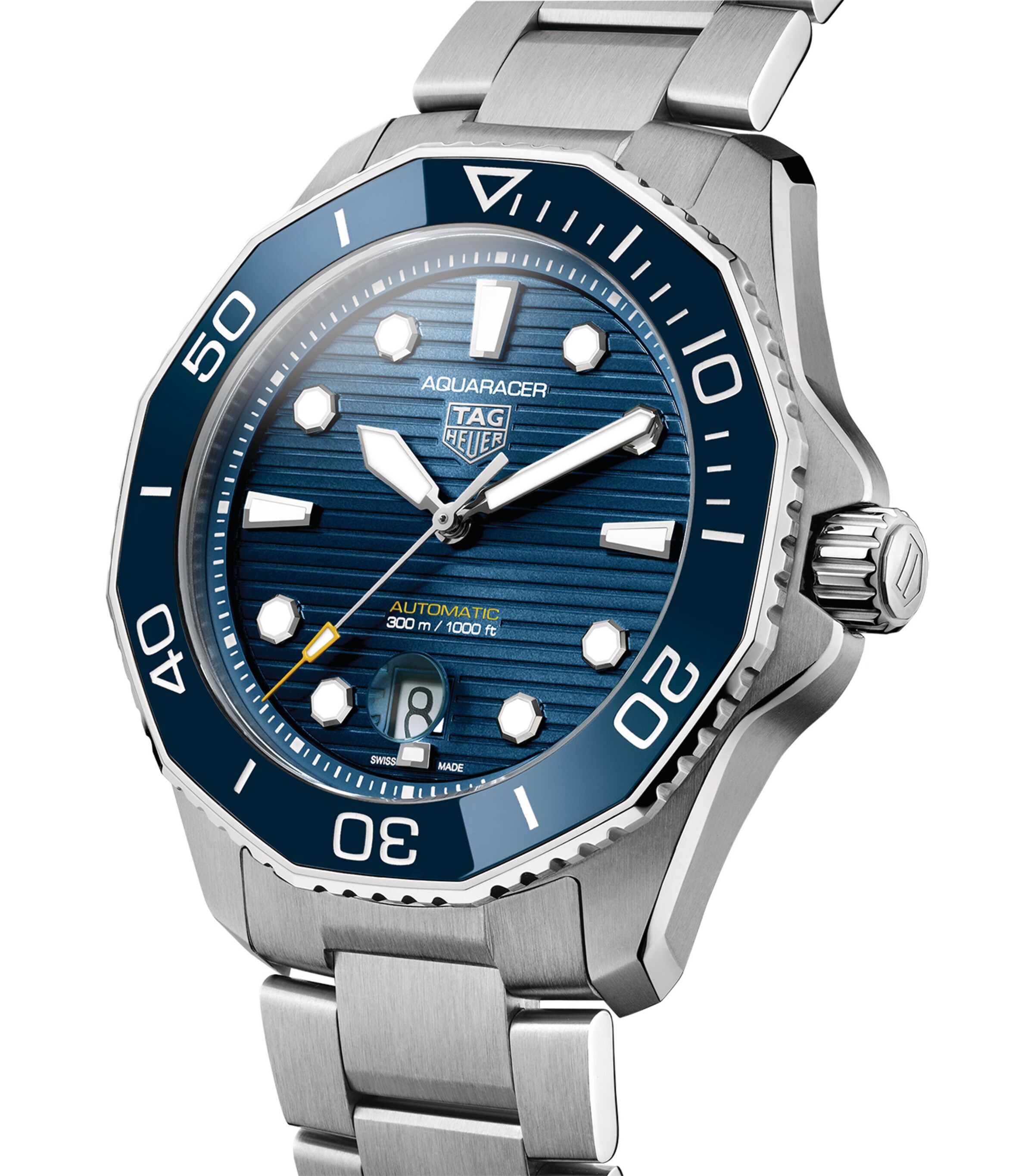 TAG Heuer Stainless Steel Aquaracer Watch 43mm | Harrods UK