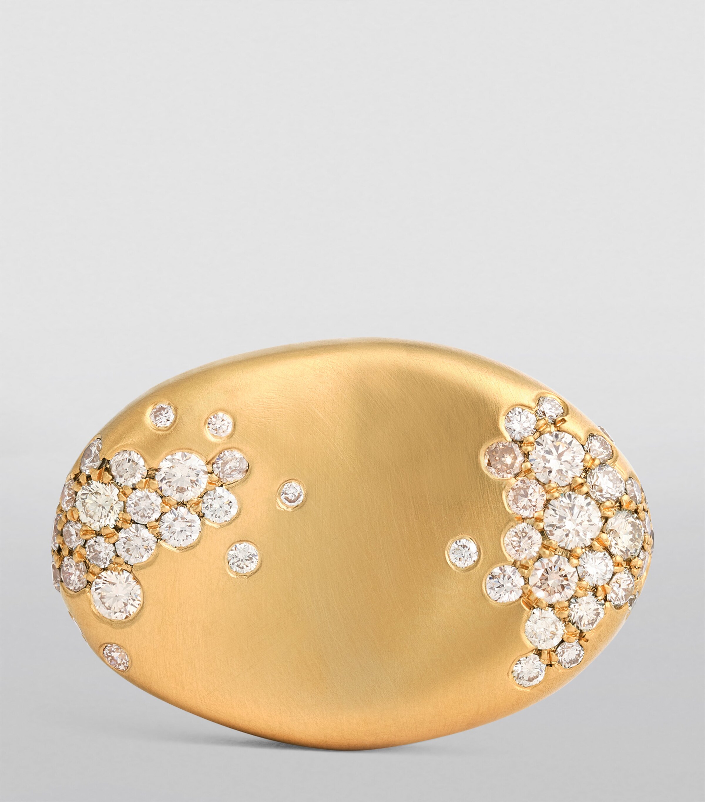 Nada Ghazal Yellow Gold and Champagne Diamond My Muse Storm Ring ...