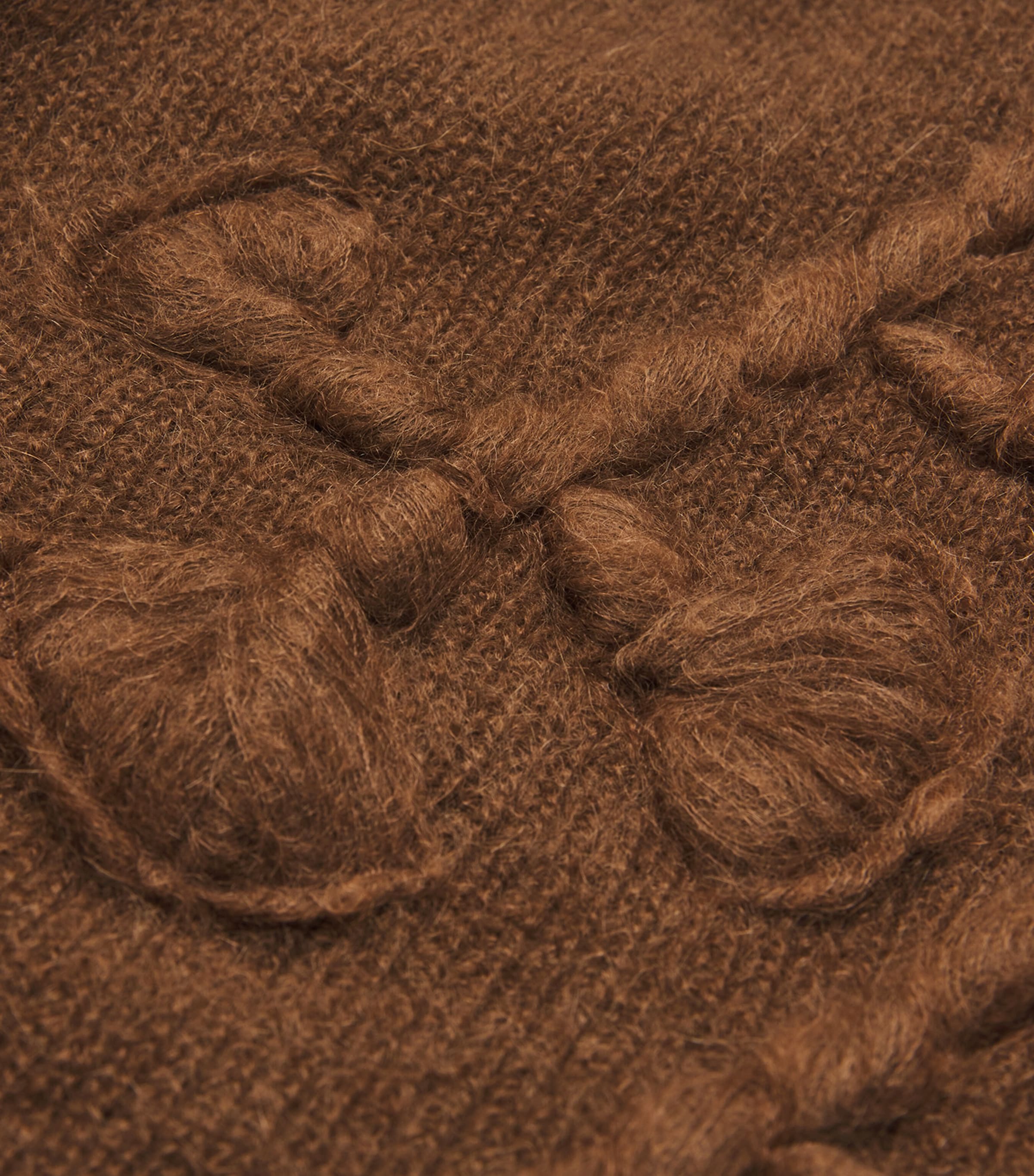 Wooyoungmi Brown Mohair-Wool-Blend Rope-Stich Sweater | Harrods AU
