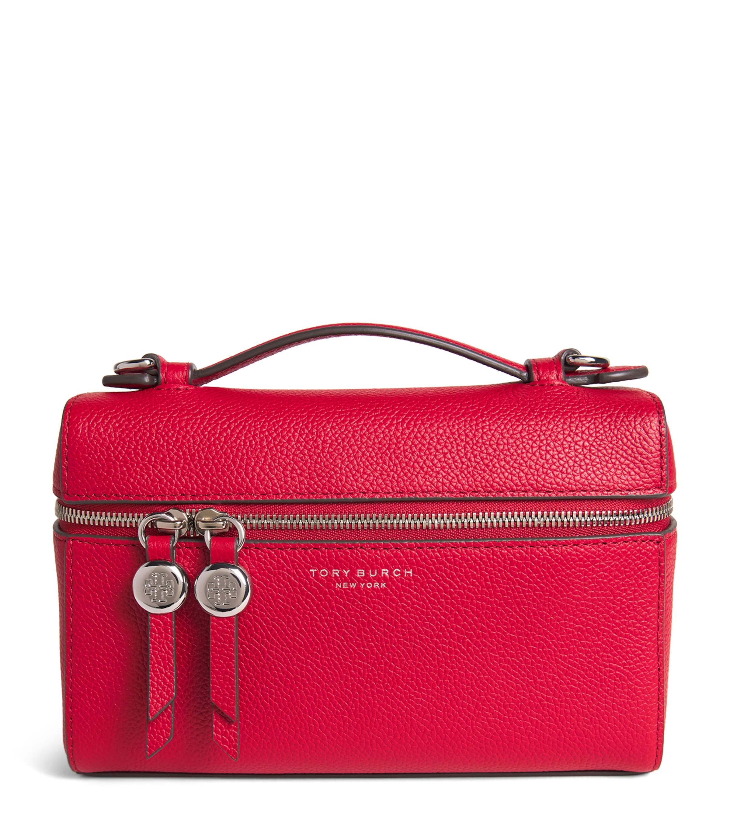 Tory Burch Red Leather Romy Slim Top-Handle Bag | Harrods AU