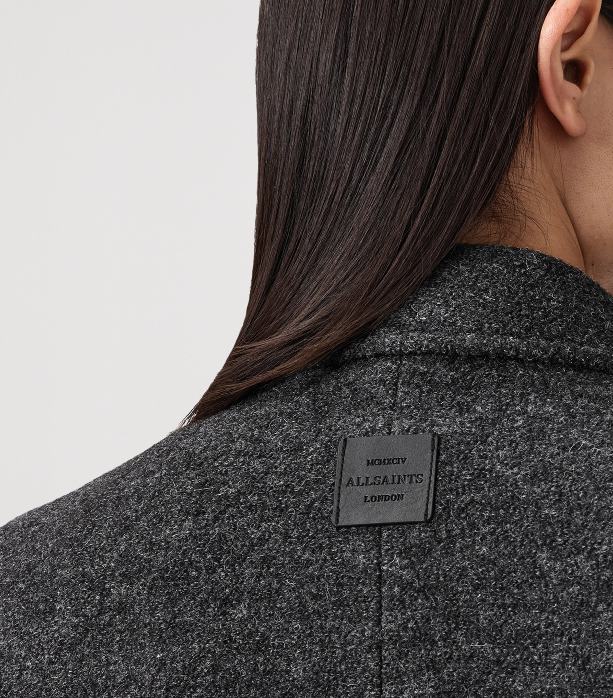AllSaints Grey Wool Celeste Jacket | Harrods US