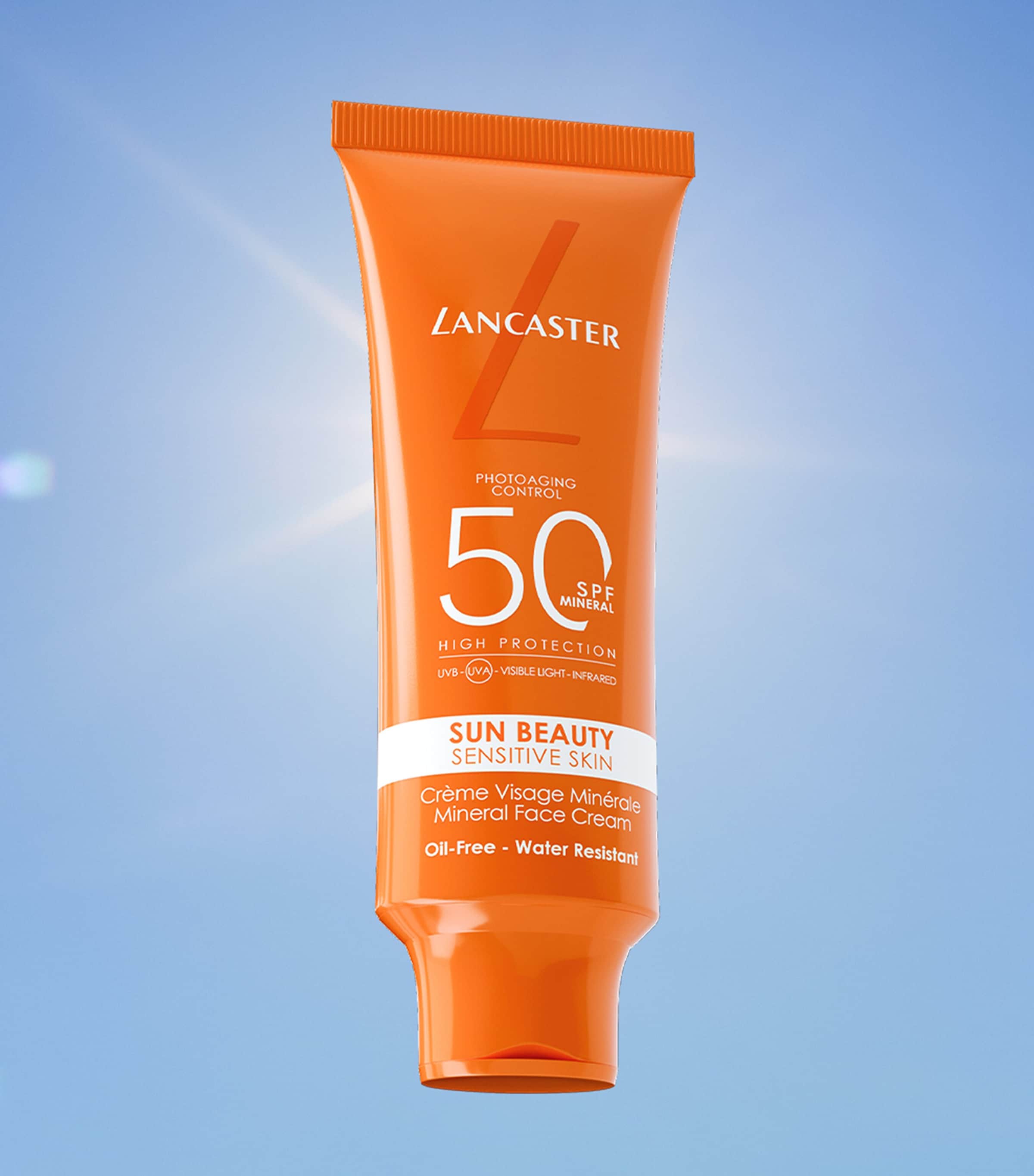 Lancaster Sun Beauty Sensitive Skin Mineral Face Cream SPF 50 (50ml ...