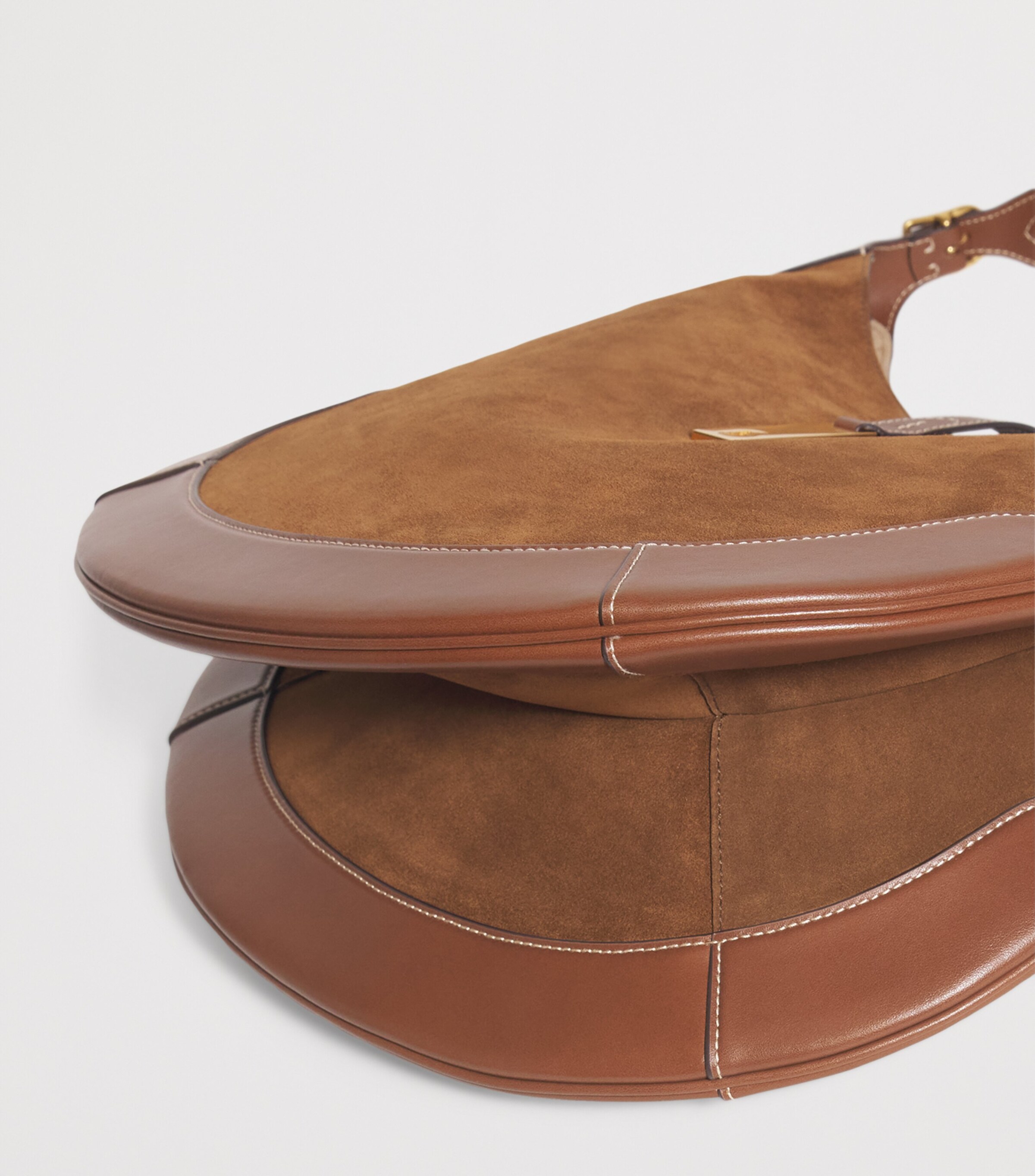 Polo Ralph Lauren Brown Medium Suede ID Shoulder Bag | Harrods US