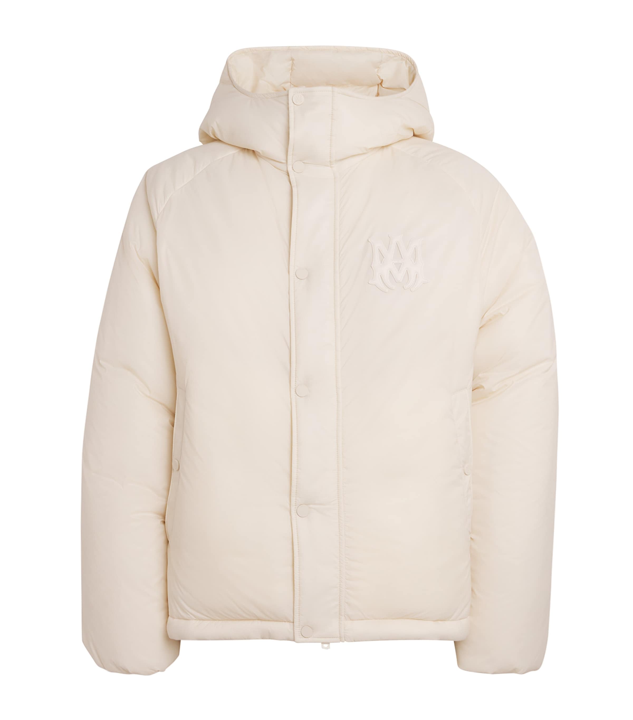 AMIRI White Down Logo-Detail Unchanneled Puffer Jacket | Harrods CA