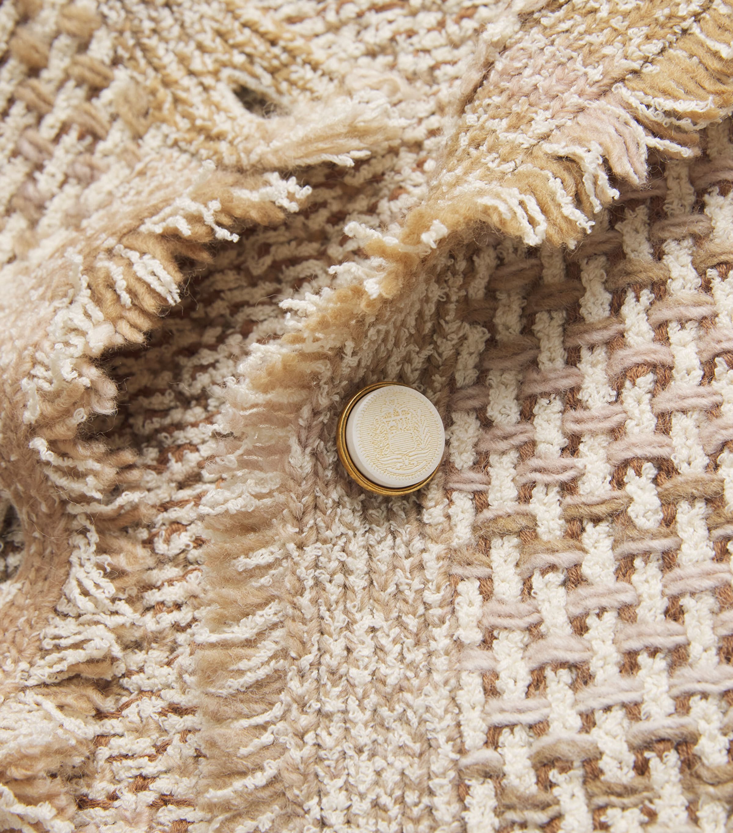 Veronica Beard Beige Knitted Sariyah Jacket | Harrods US
