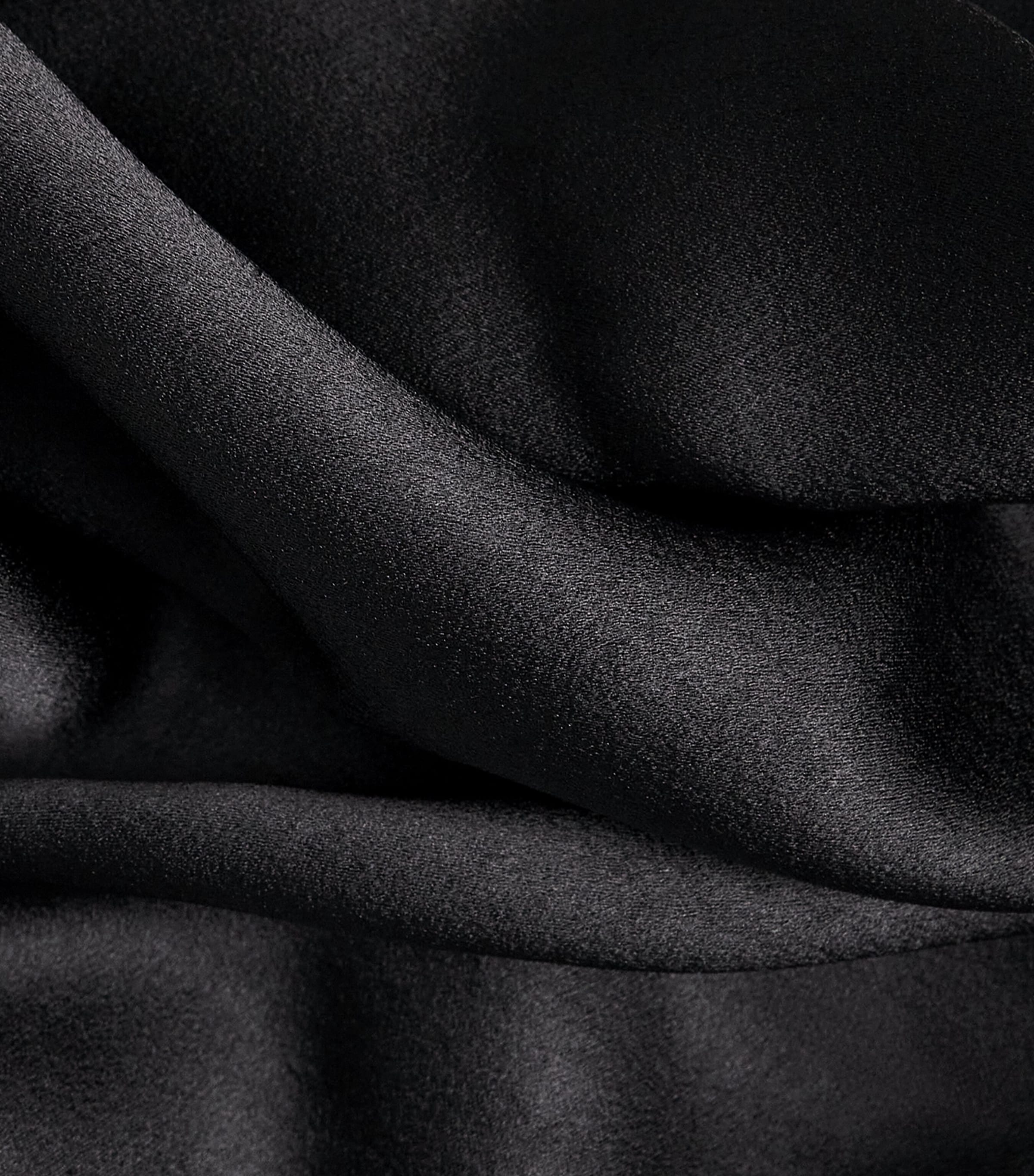 Vince Black Satin Draped Maxi Dress | Harrods IE