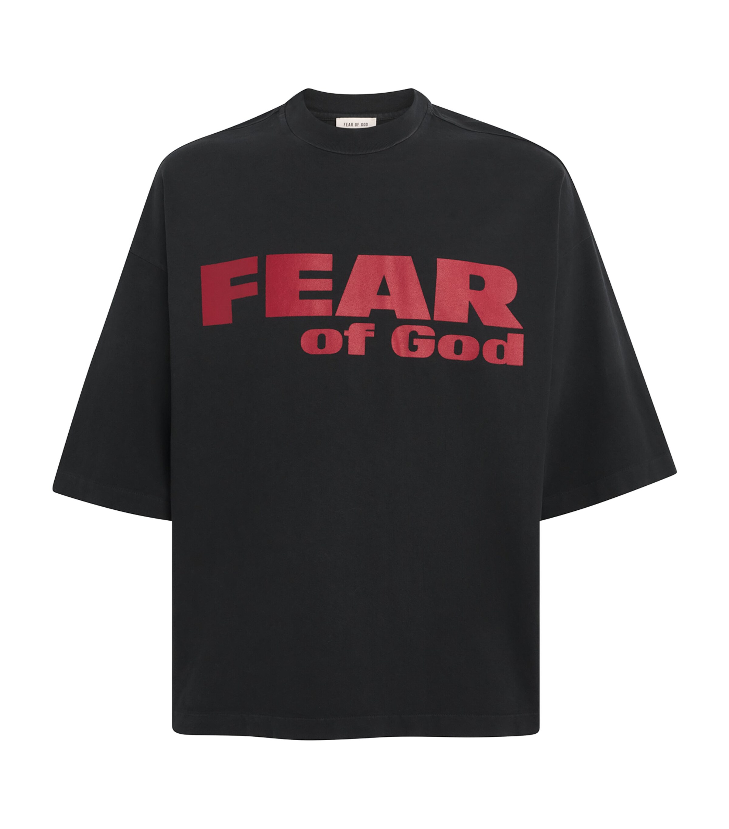 Fear Of God Black Cotton Fear Is Gone T-Shirt | Harrods CA