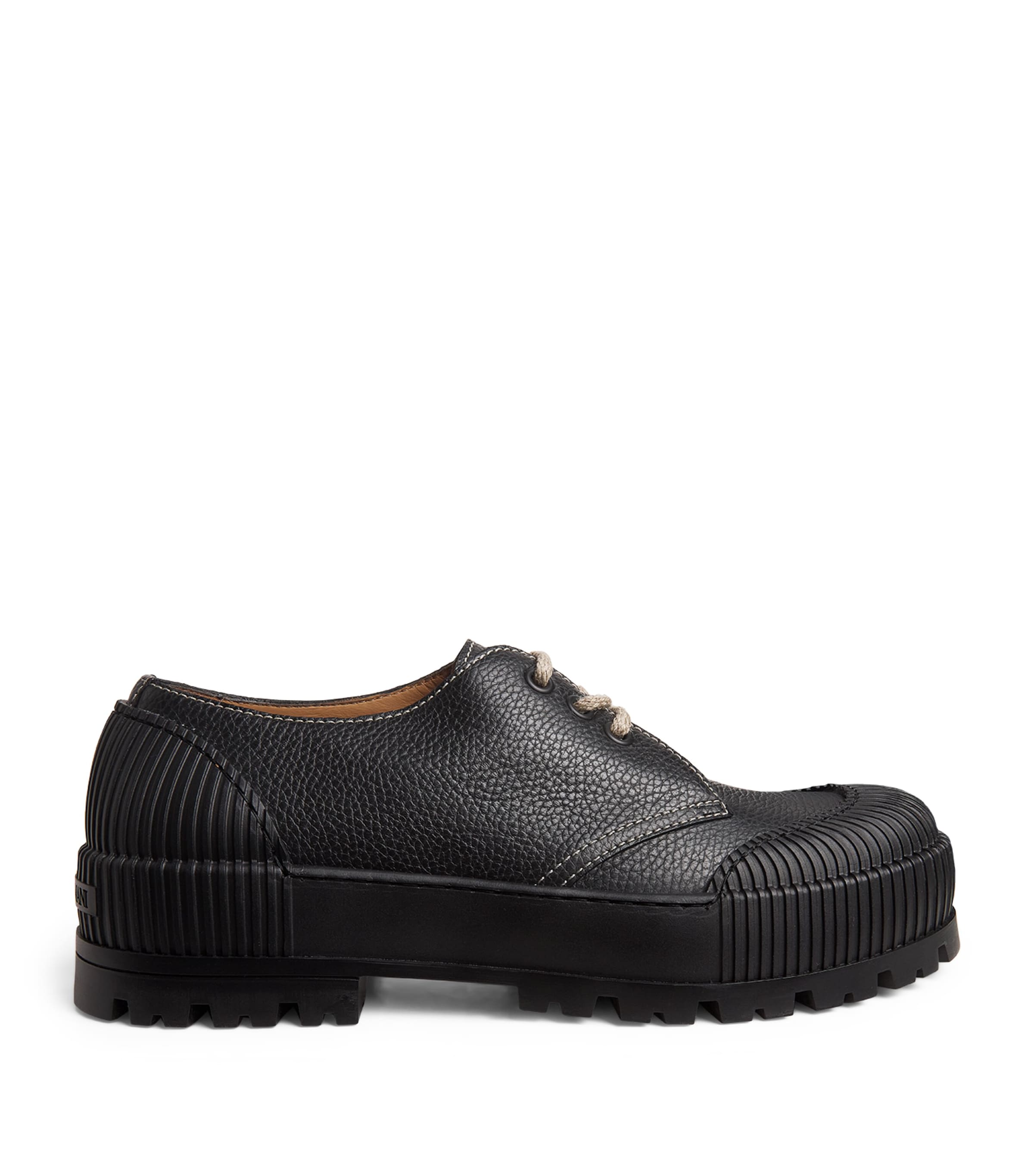 Emporio Armani Leather Derby Shoes Harrods UK
