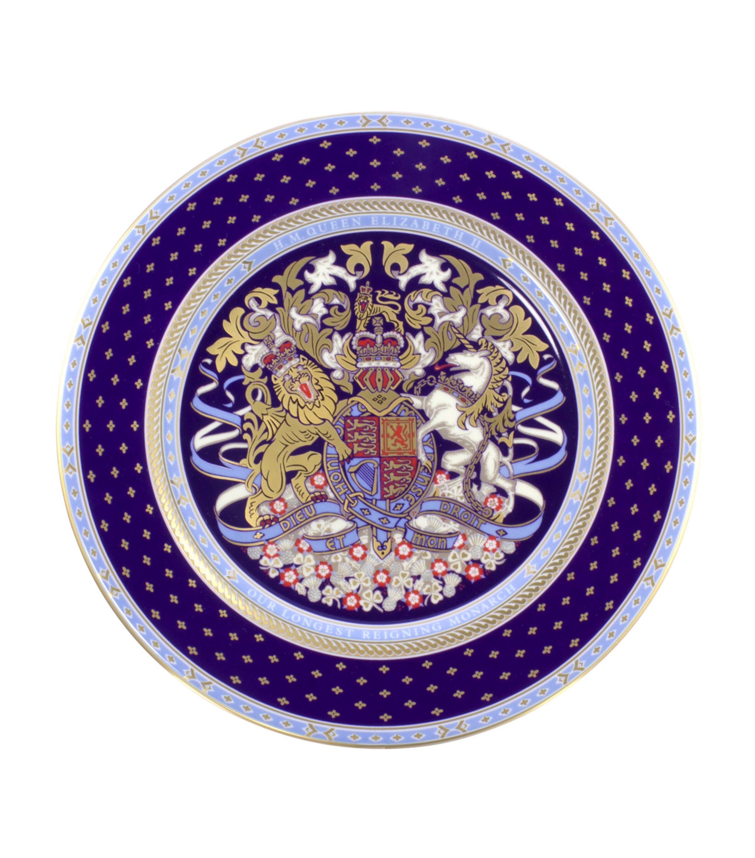 Harrods Longest Reigning Monarch Commemorative Plate (27cm) | Harrods US