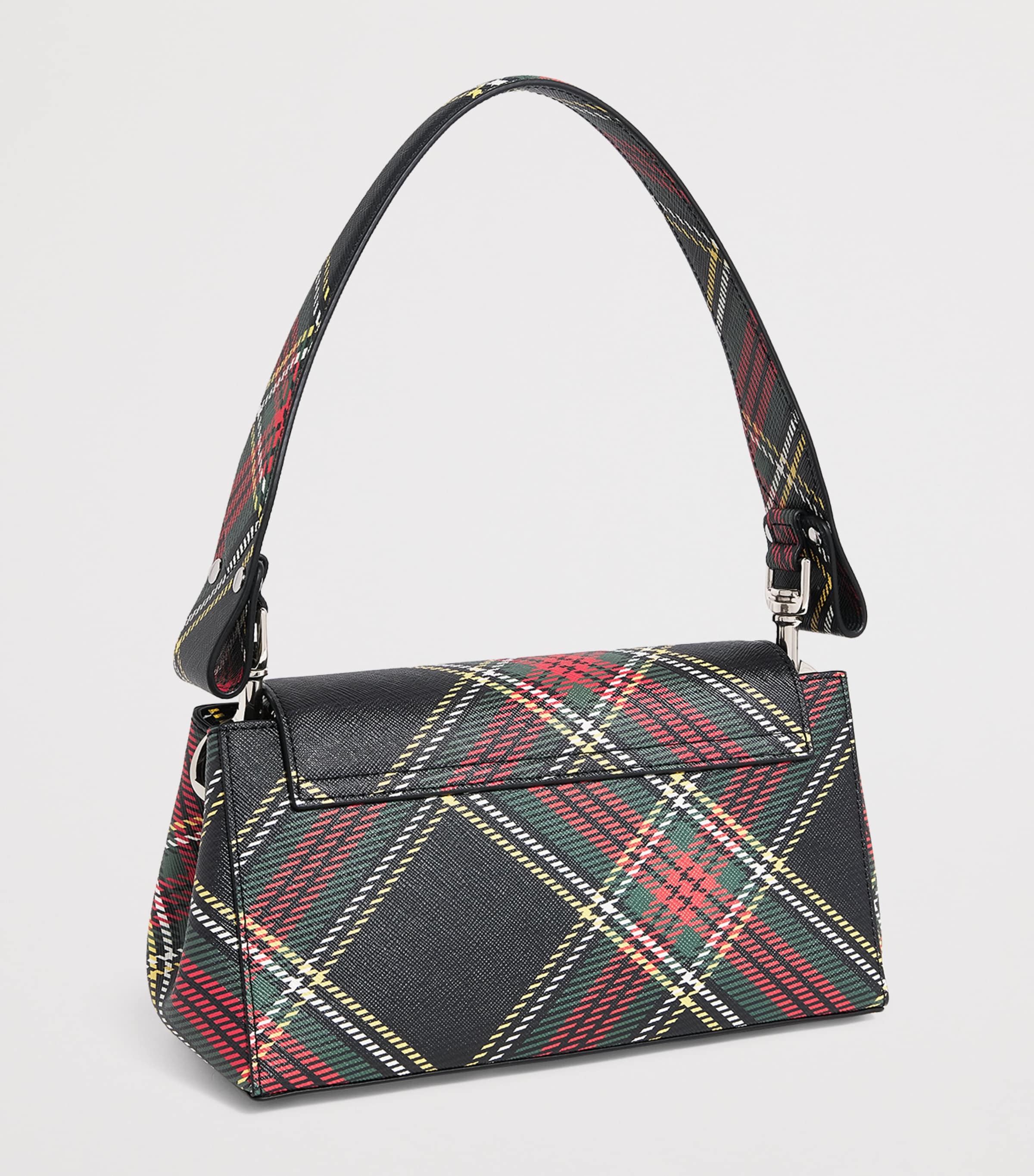 Vivienne Westwood Multi Medium Hazel Tartan Top-Handle Bag | Harrods UK
