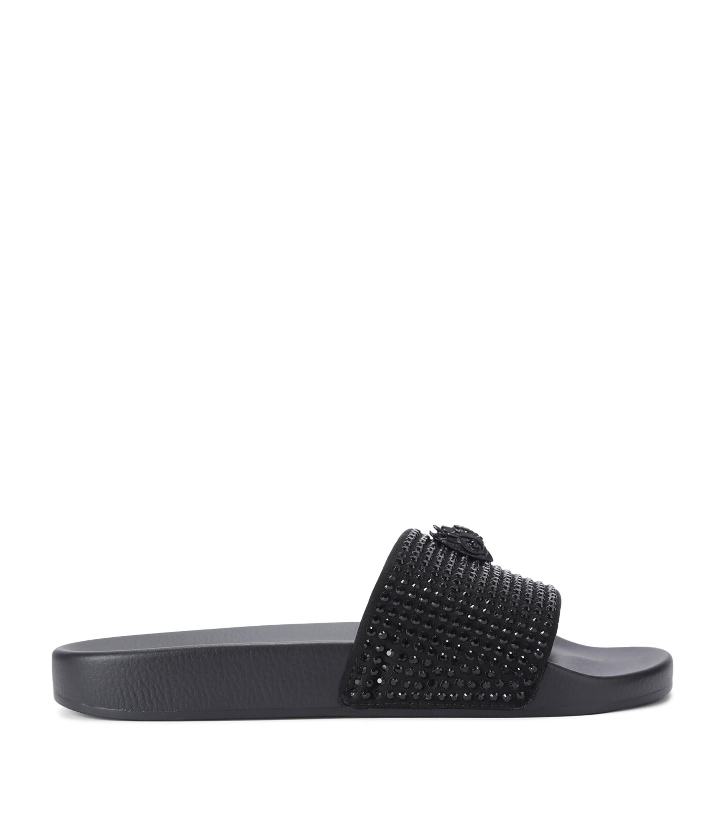 Kurt Geiger London Black Meena Eagle Slides | Harrods US