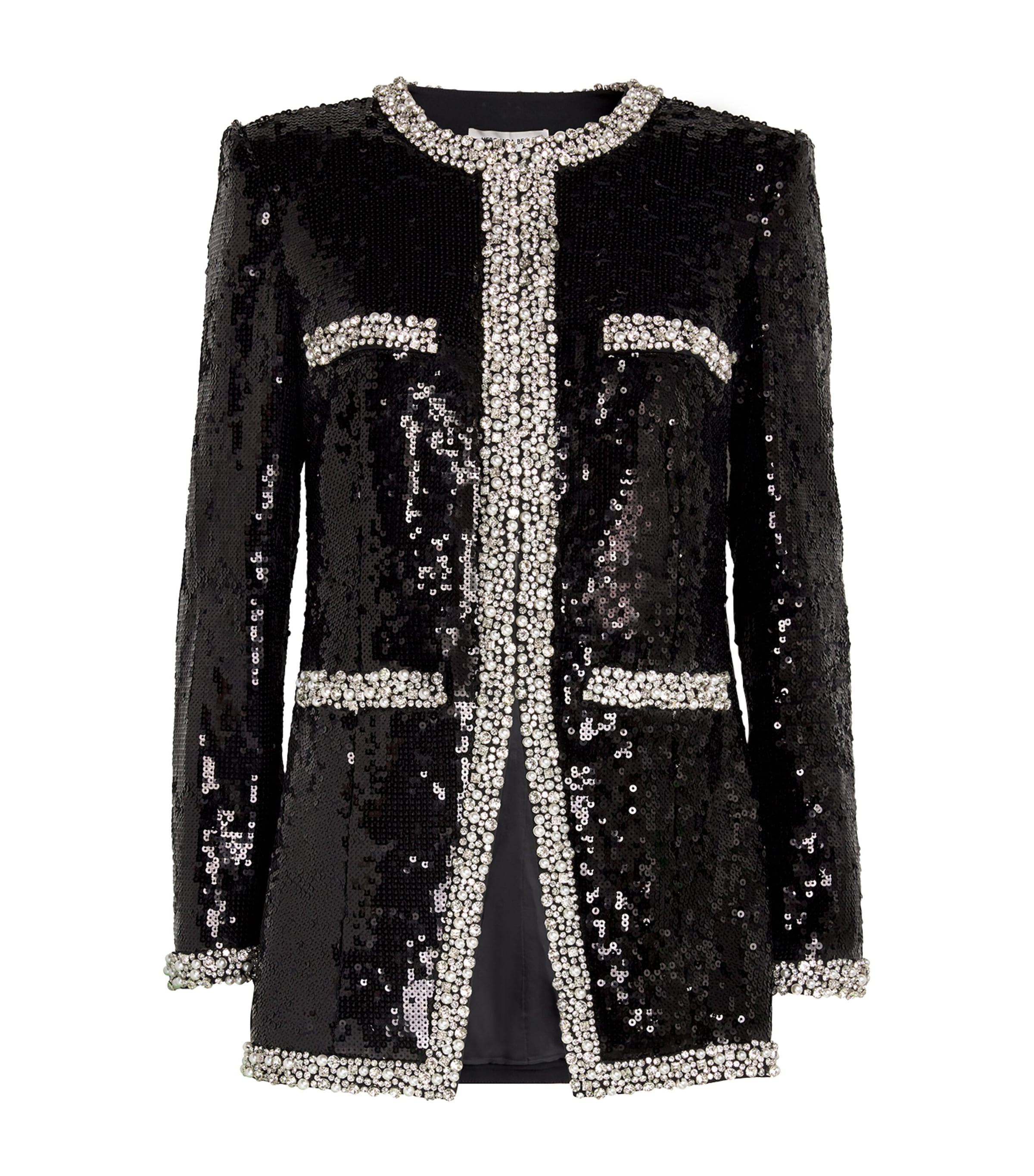 Veronica Beard Black x Poppy Delevingne Sequin Alessia Jacket | Harrods US