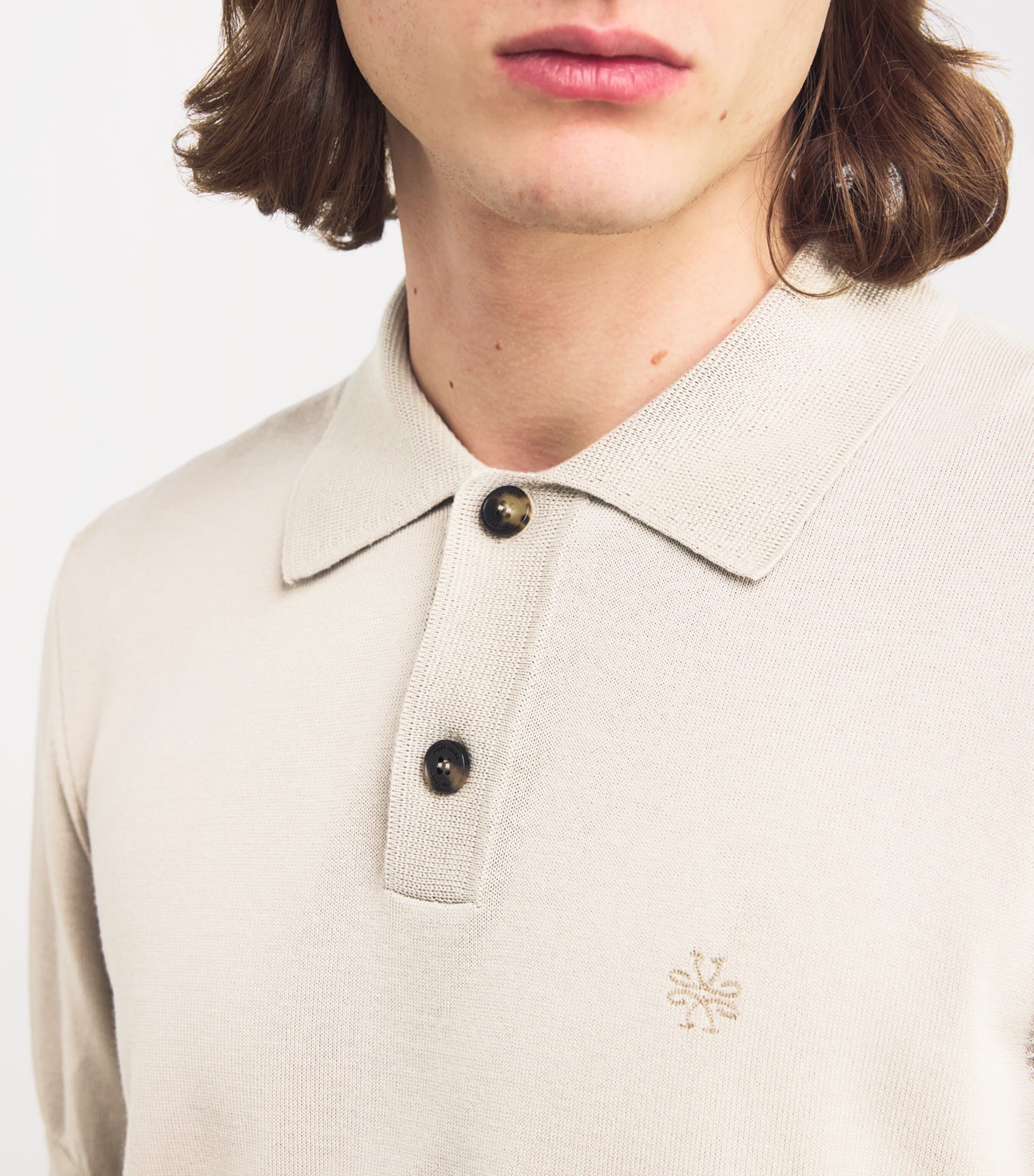 JACOB COHËN Beige Logo Polo Shirt | Harrods US