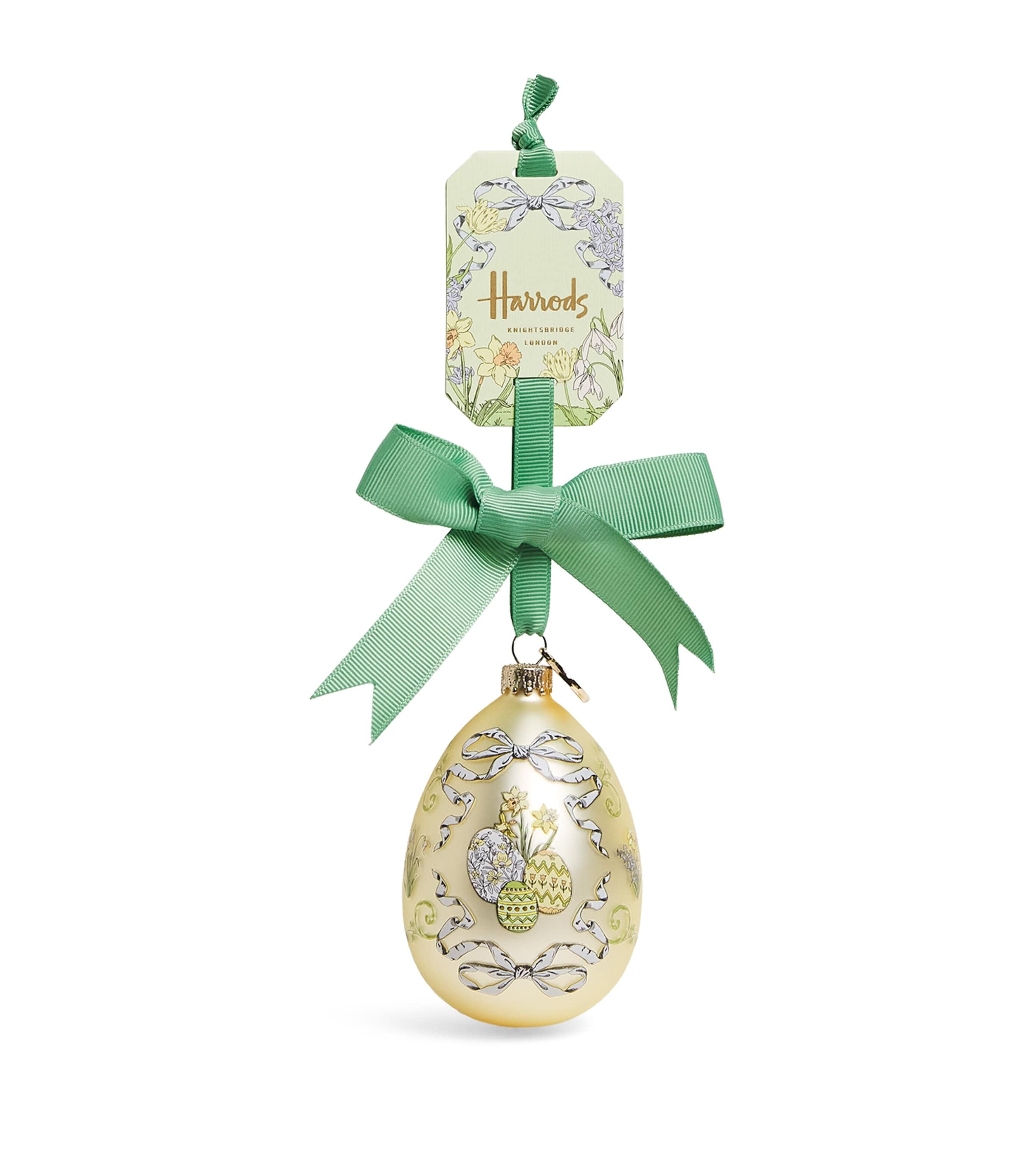 Harrods Glass Easter Egg Decoration (10cm) | Harrods US