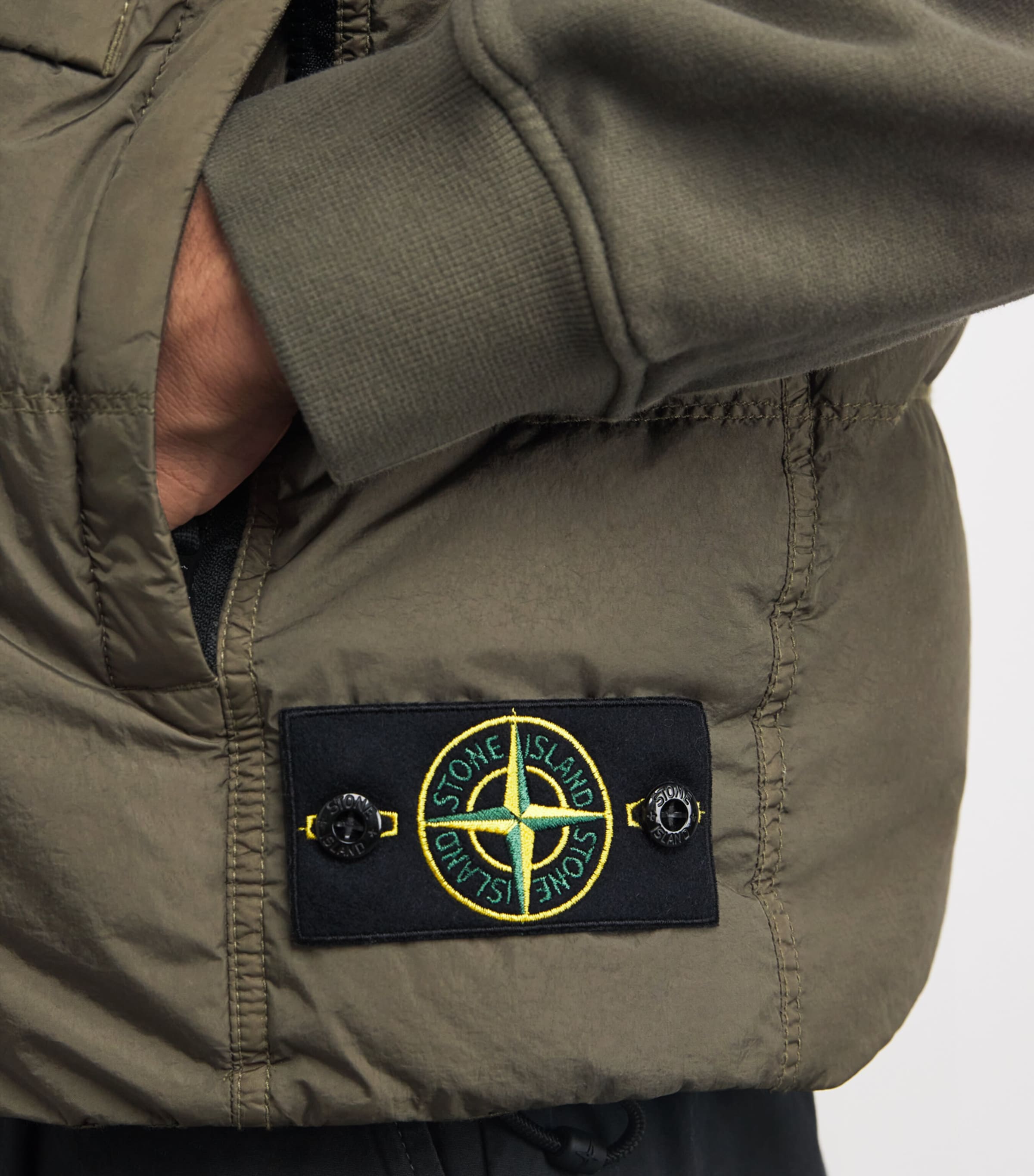 Stone Island Green Wind-Resistant Down Gilet | Harrods US
