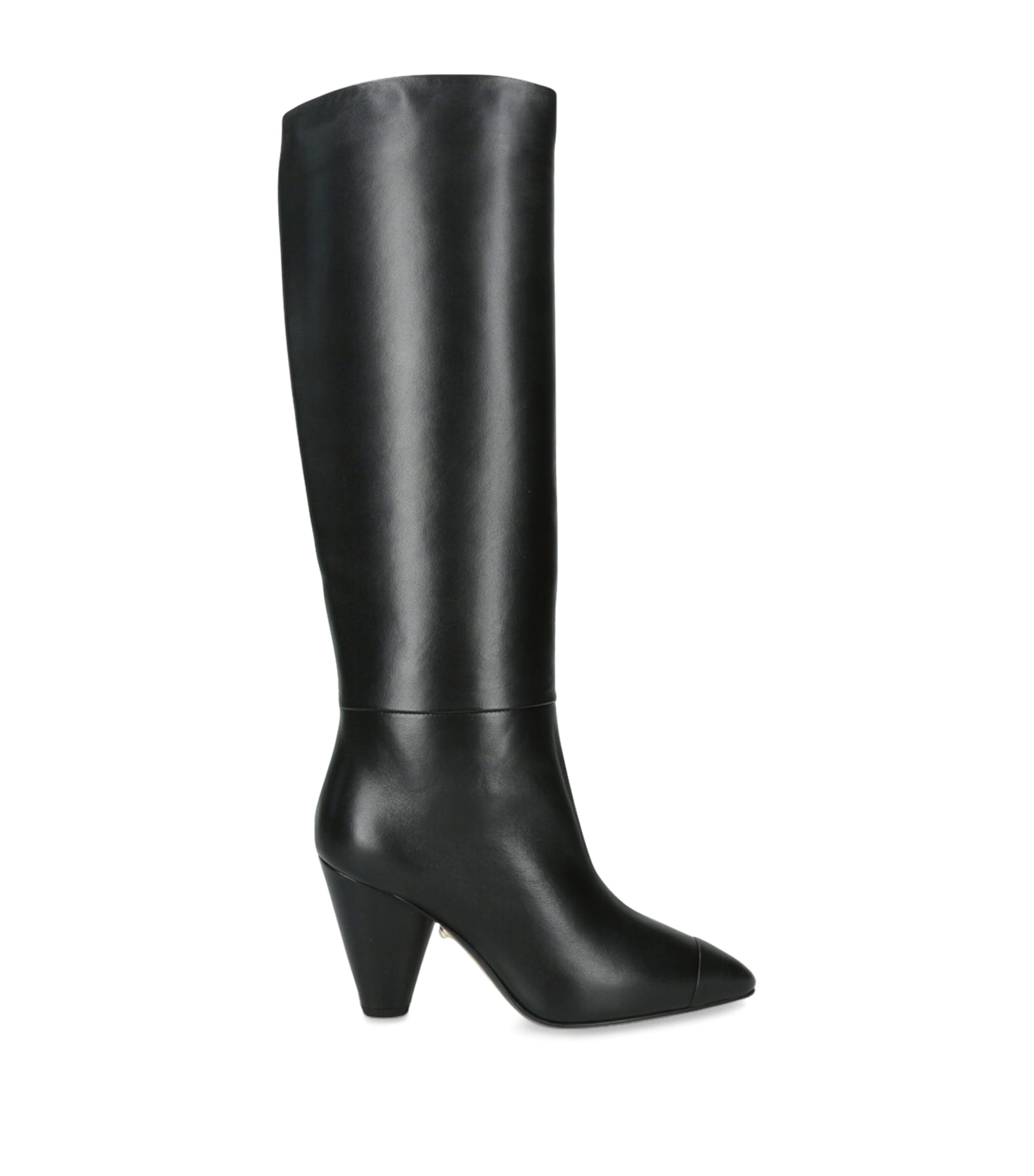Alevì Black Leather Naty Knee-High Boots 85 | Harrods US