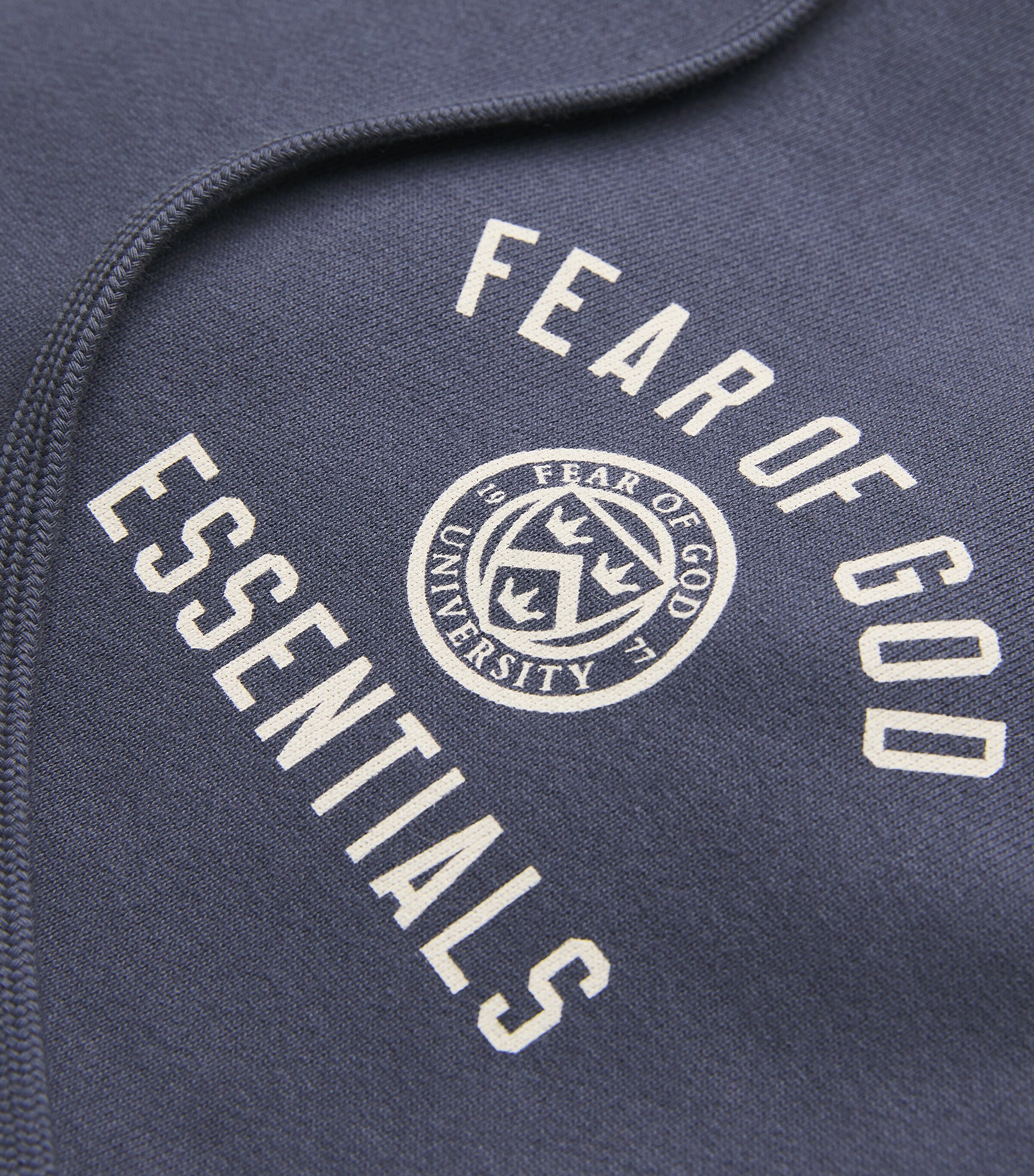 FEAR OF GOD ESSENTIALS University Crest Logo Open-Cuff Sweatpants ...