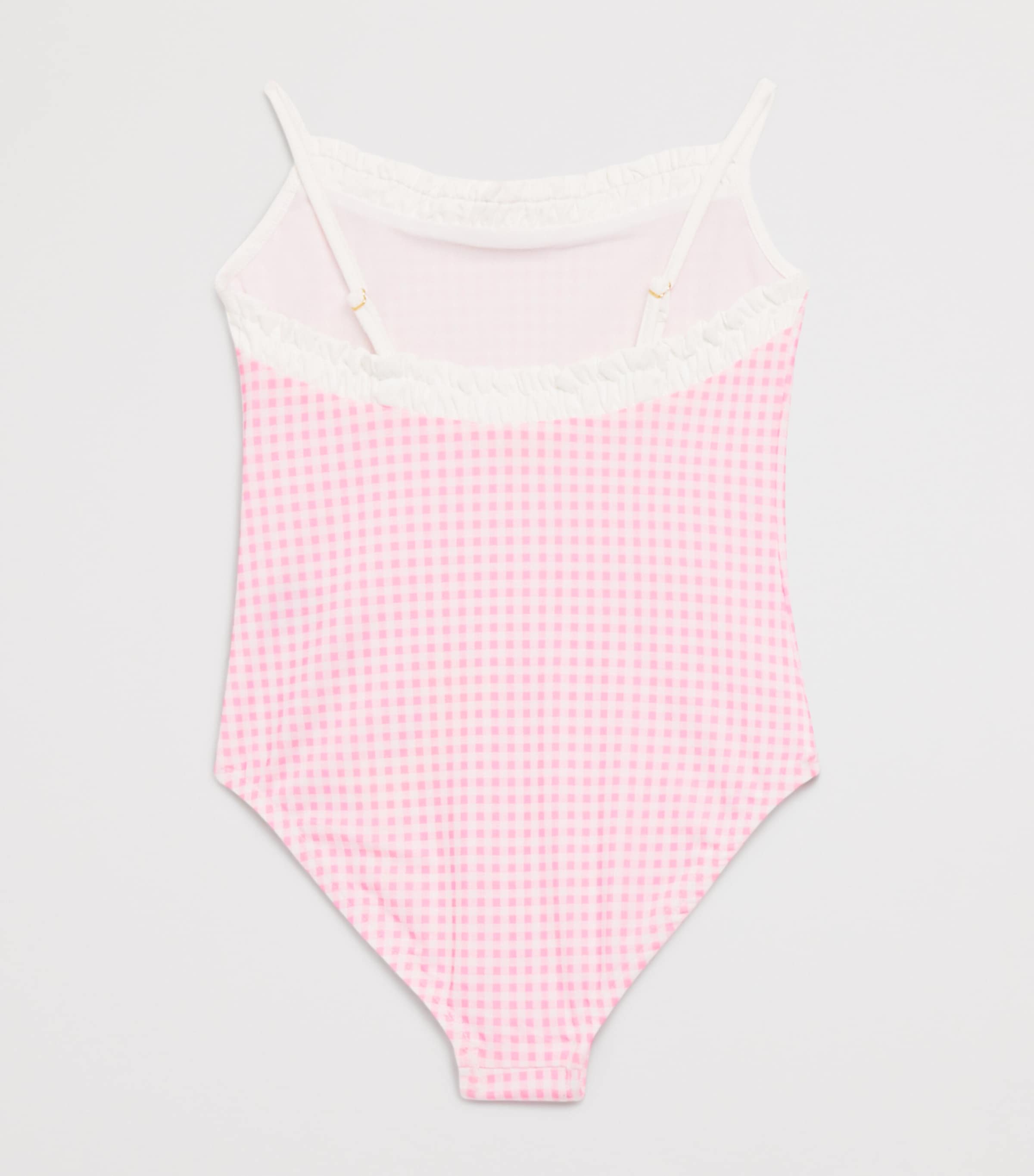 MARLO Pink Gingham Elara Swimsuit (3-16 Years) | Harrods UK