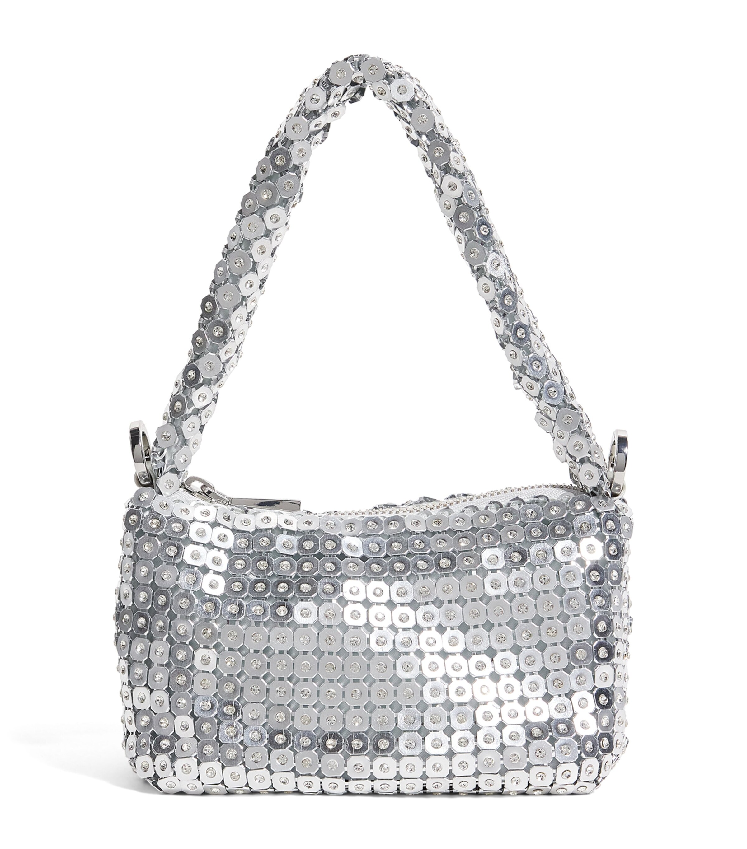 MAX&Co. White Metal Mesh Shoulder Bag | Harrods US
