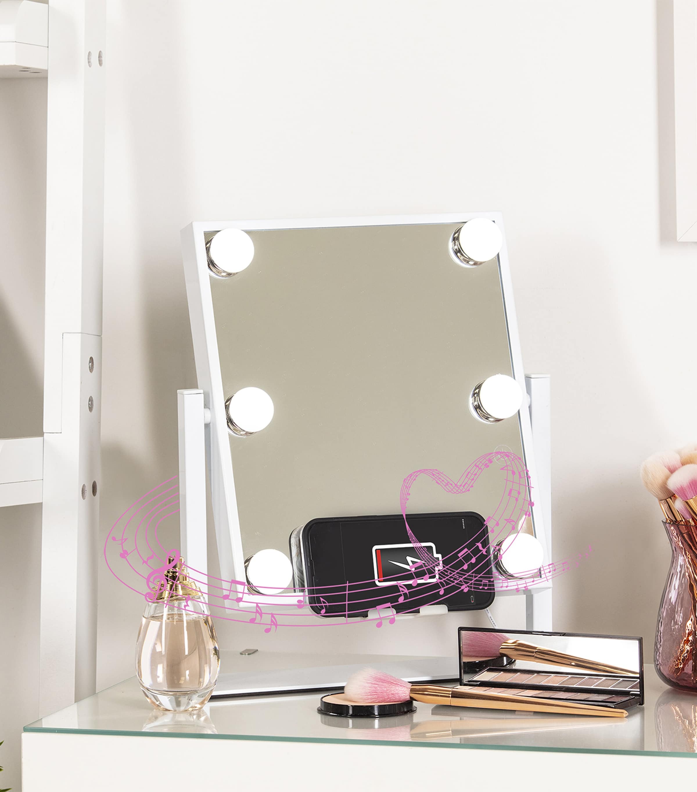 STYLPRO STYLPRO Glam & Groove Hollywood Music Vanity Mirror | Harrods CA