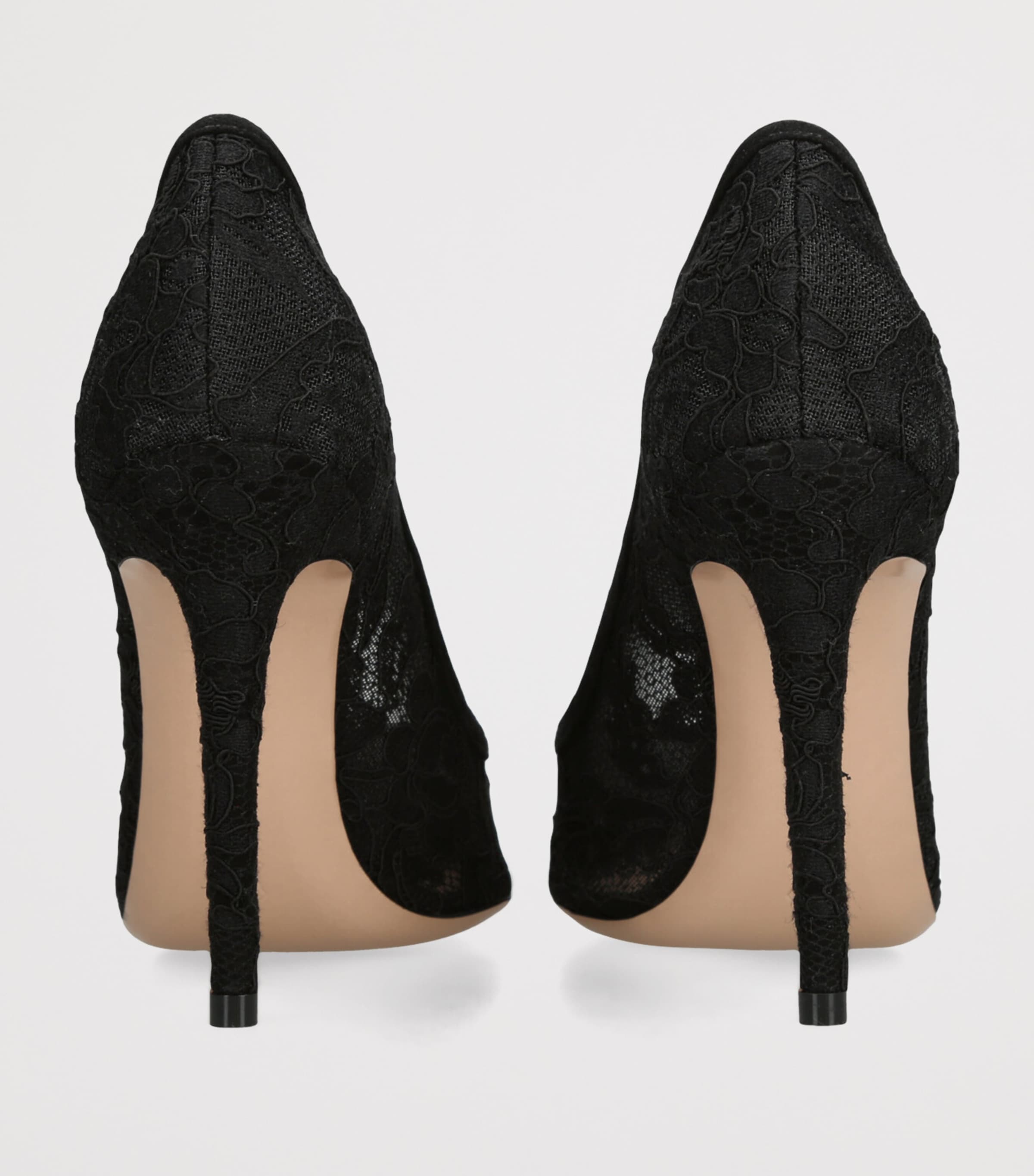 Gianvito Rossi Black Lace Claudia Pumps 105 | Harrods IE