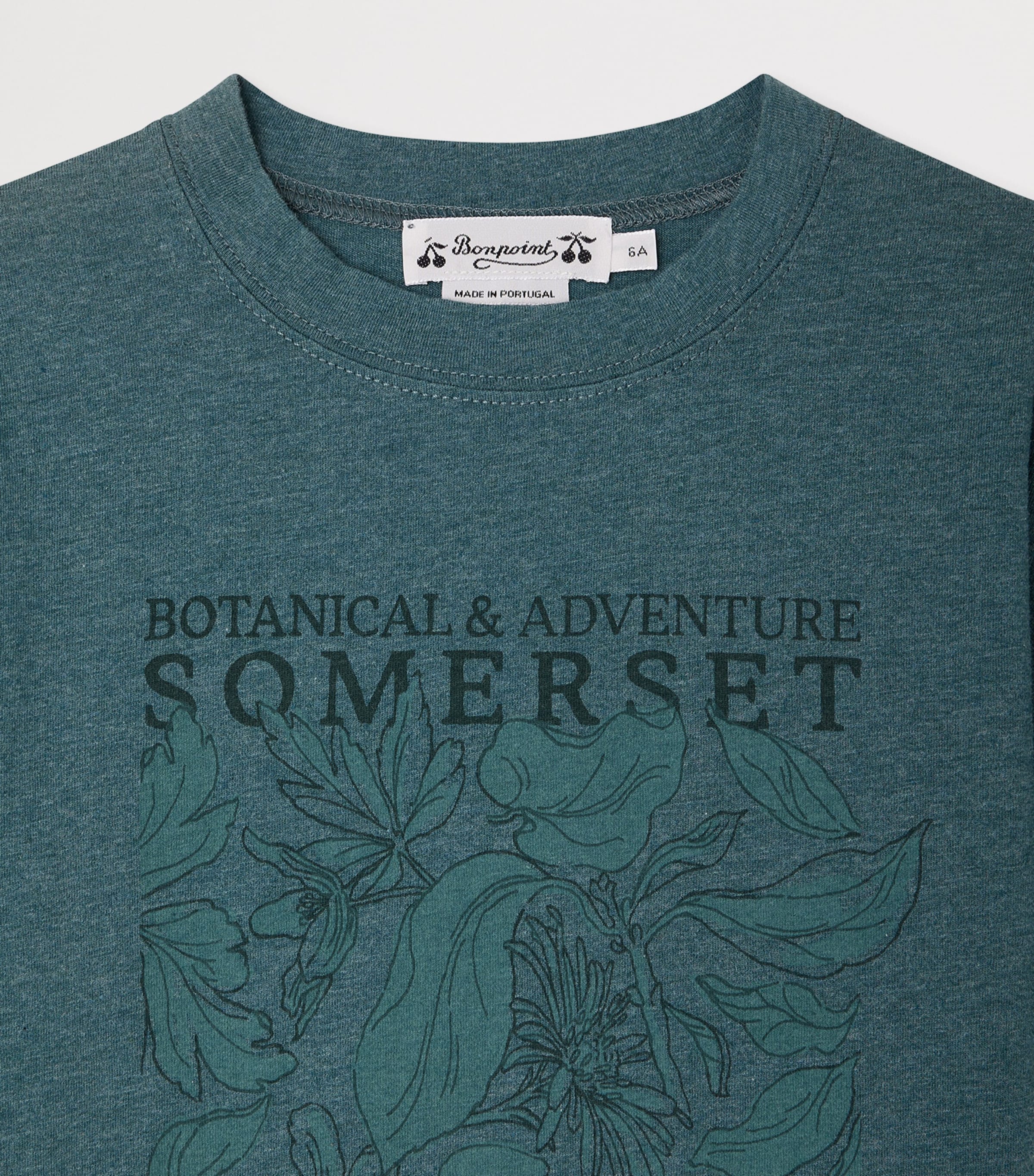 Bonpoint Green Cotton Thibald T-Shirt (10-14 Years) | Harrods UK